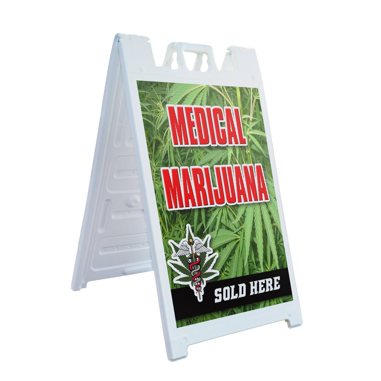 A-frame Sidewalk Medical Marijuana For Sale 24" x 36" Double Sided A ...