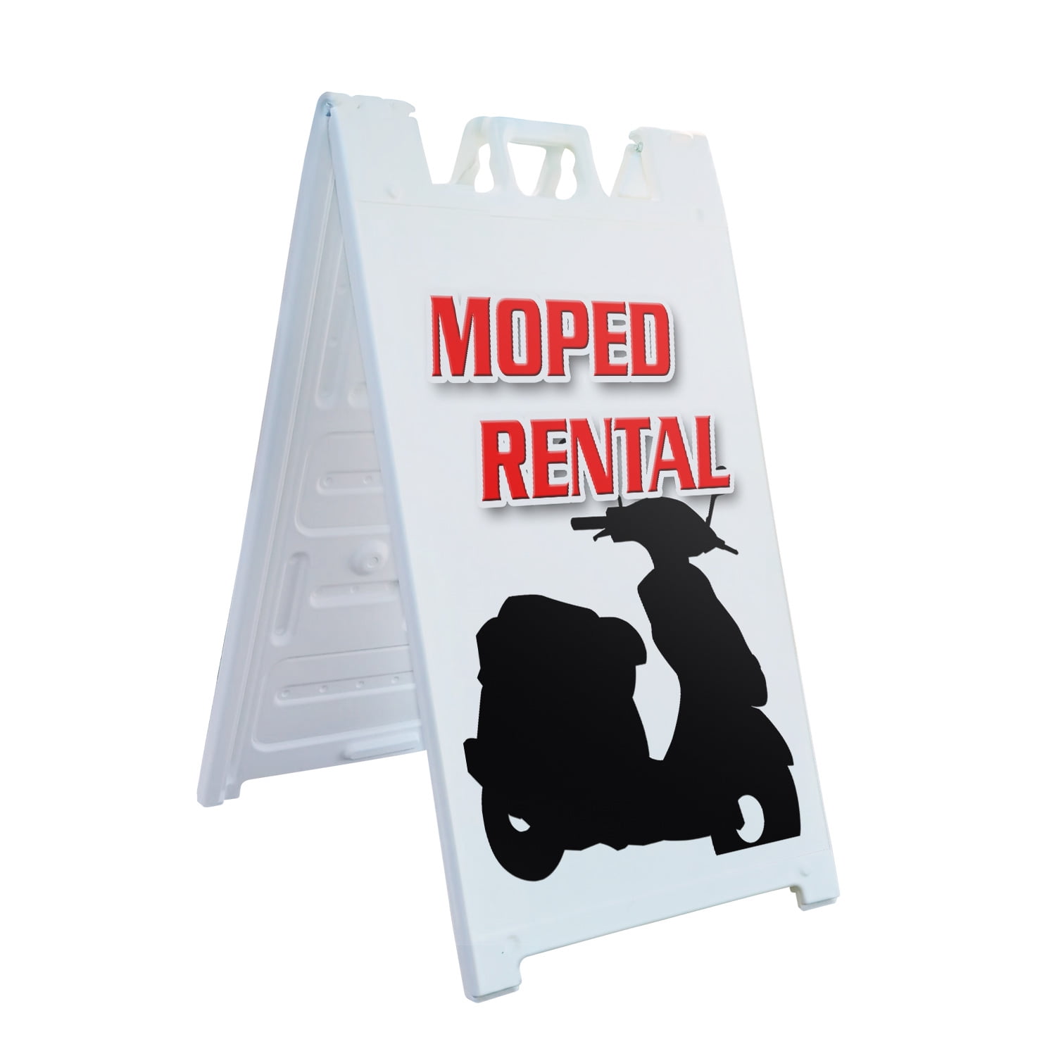 A-frame Sidewalk Moped Rental 24" x 36" Double Sided A-Frame Sidewalk ...