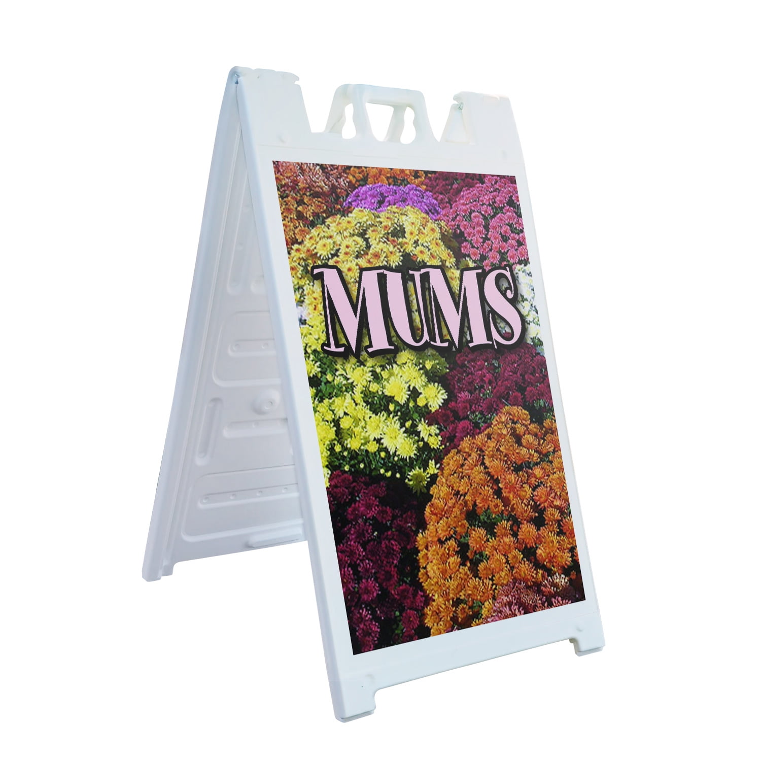 A-frame Sidewalk Mums 24" x 36" Double Sided A-Frame Sidewalk Sign ...