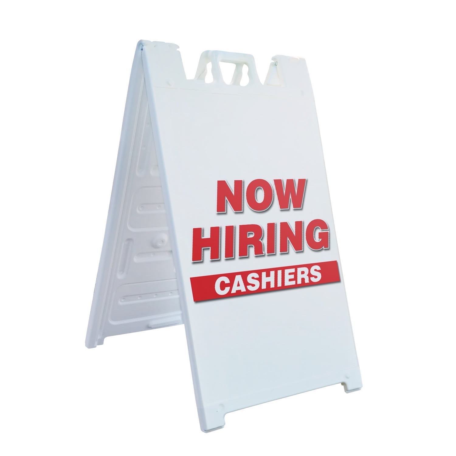 A-frame Sidewalk Now Hiring Cashiers 24" x 36" Double Sided A-Frame ...