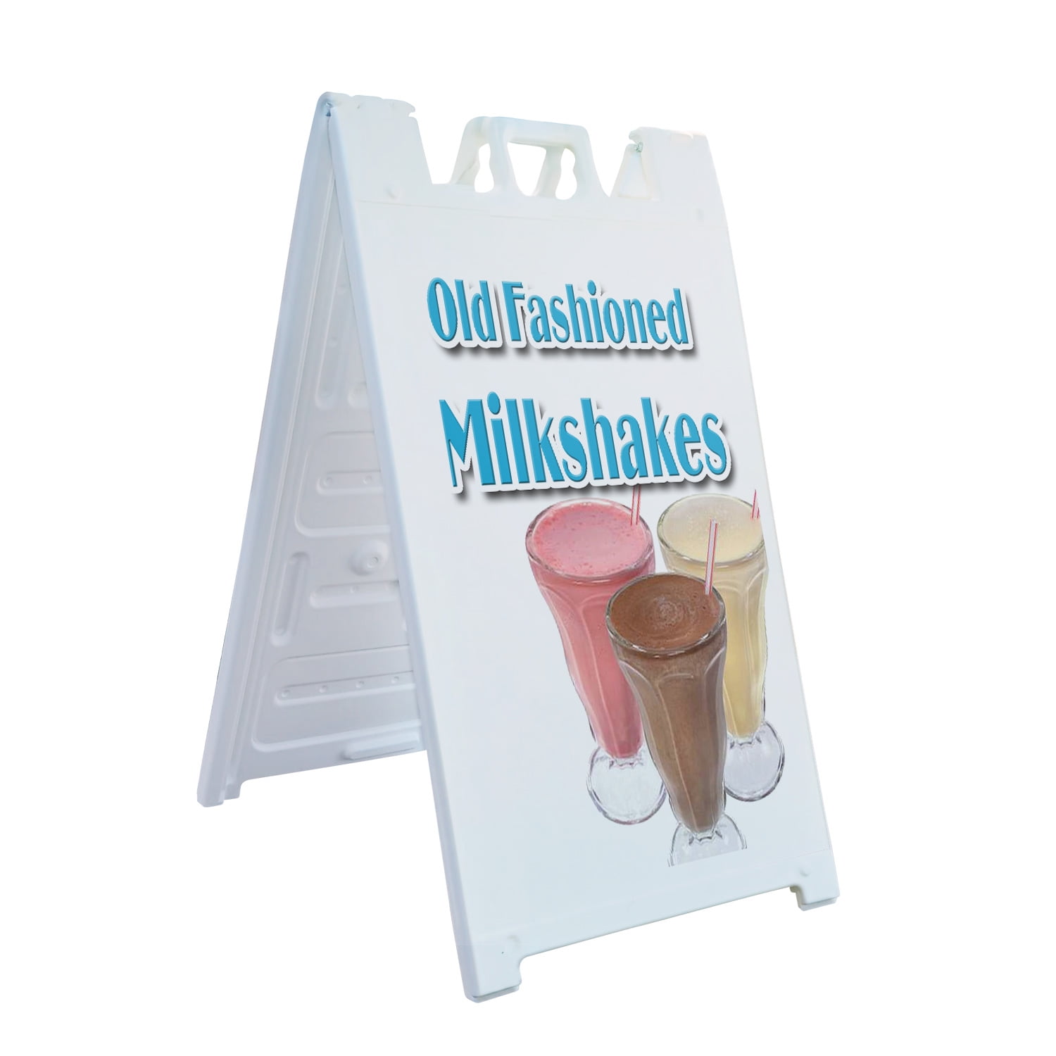 A-frame Sidewalk Old Fashioned Milkshakes 24" x 36" Double Sided A ...