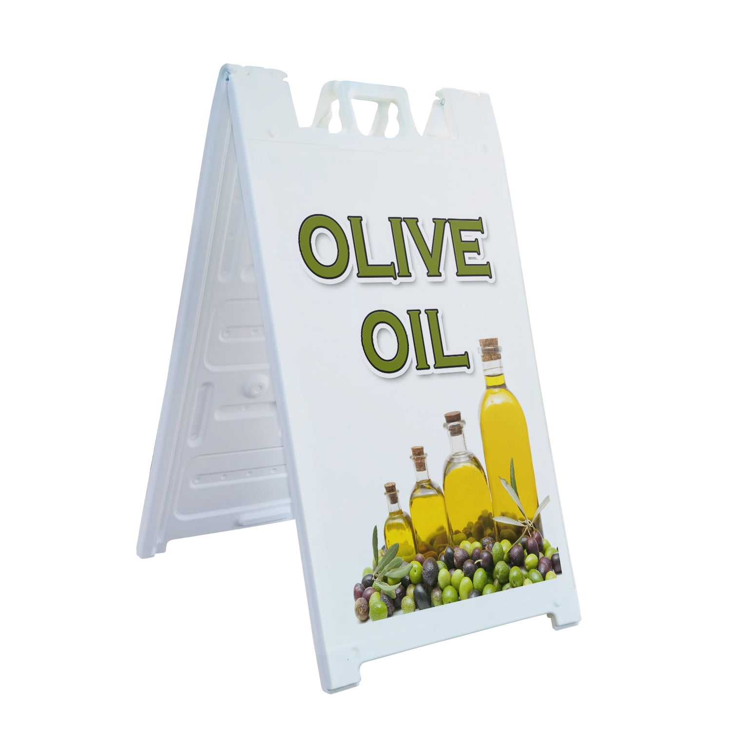 A-frame Sidewalk Olive Oil 24" x 36" Double Sided A-Frame Sidewalk Sign ...