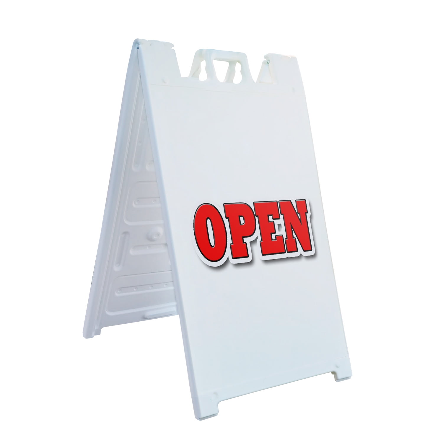 A-frame Sidewalk Open 24" x 36" Double Sided A-Frame Sidewalk Sign ...