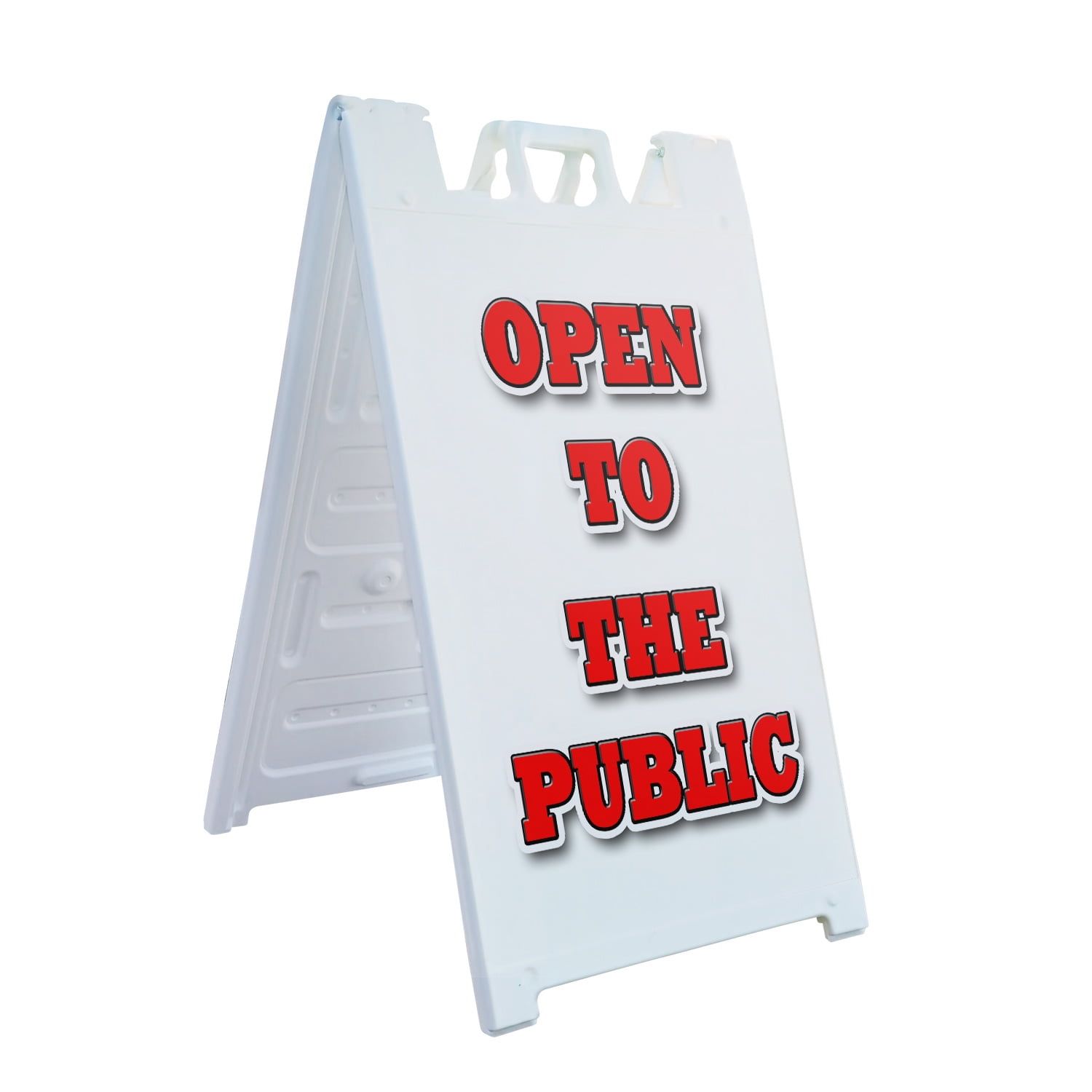 A-frame Sidewalk Open To The Public 24" x 36" Double Sided A-Frame ...
