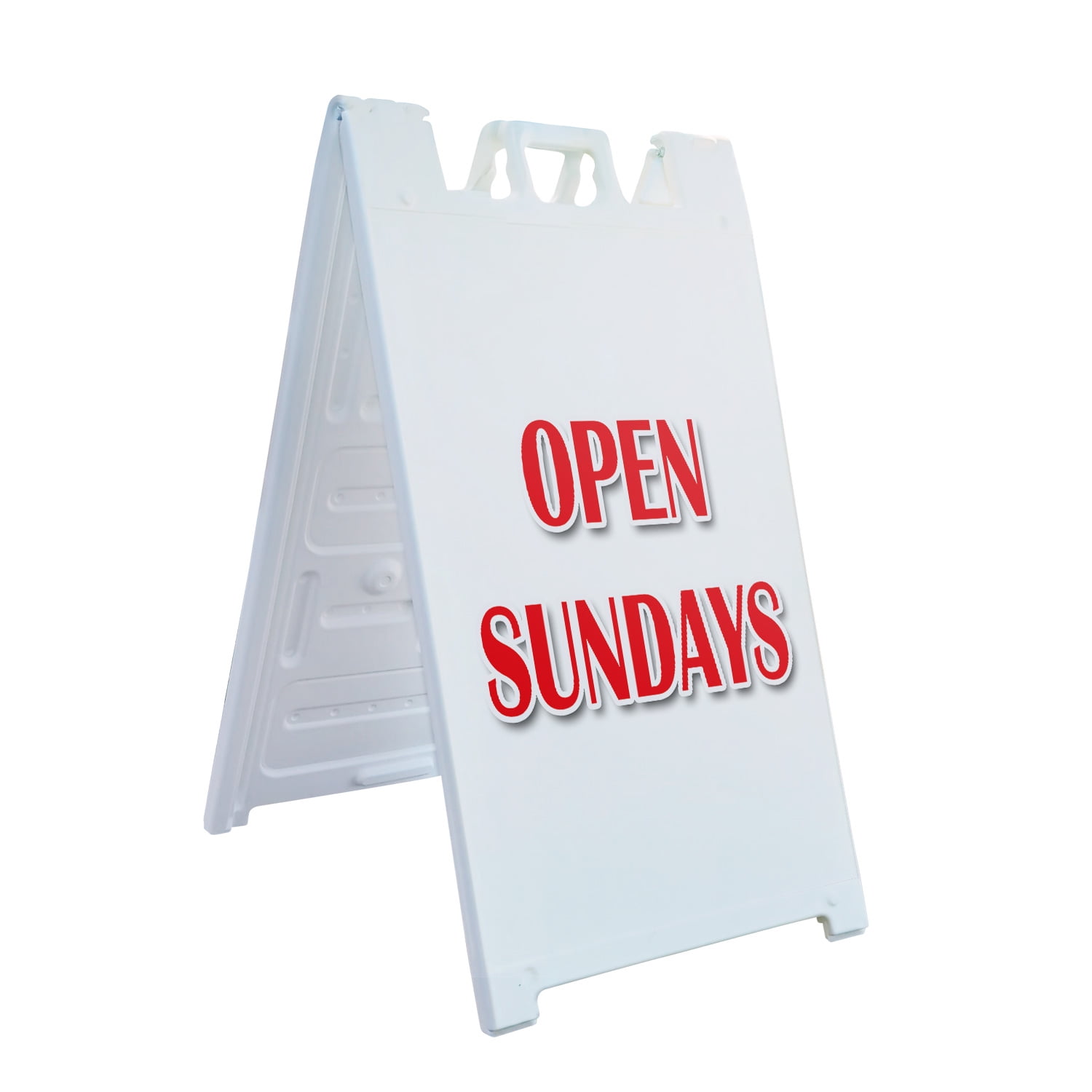 A-frame Sidewalk Open Sundays 24" x 36" Double Sided A-Frame Sidewalk ...