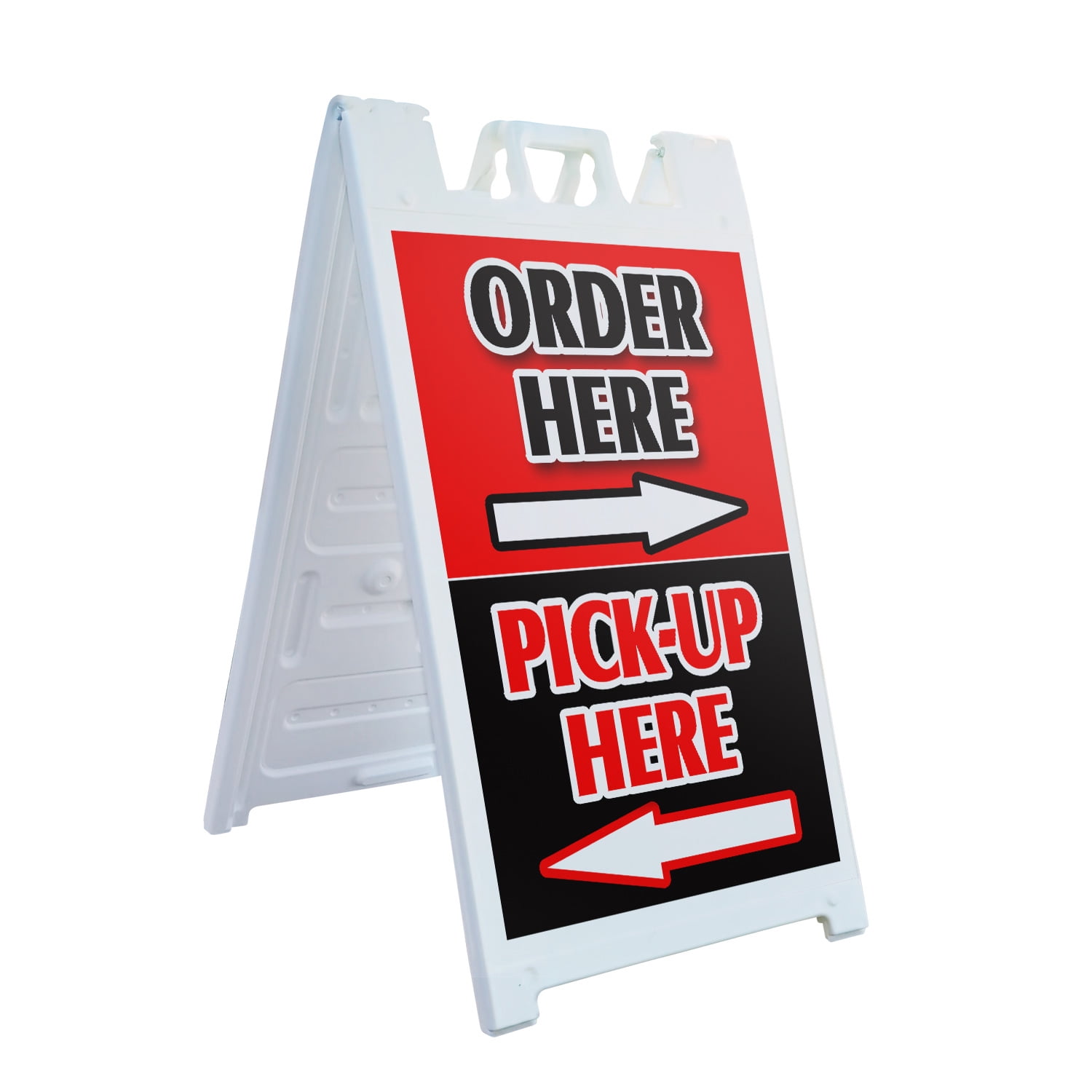 A-frame Sidewalk Order Here Pick Up Here With Arrows 24" x 36" Double ...