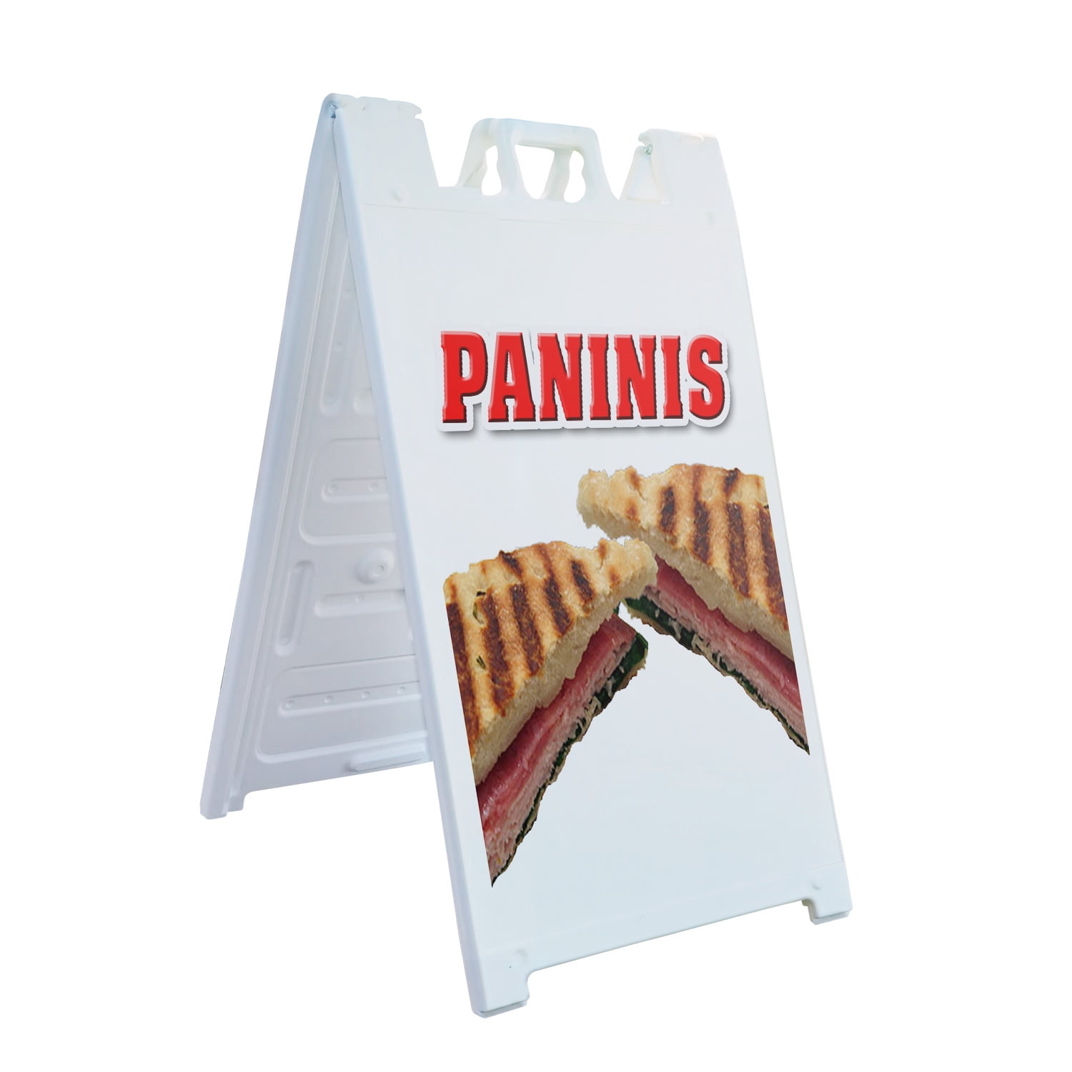 A-frame Sidewalk Paninis 24" x 36" Double Sided A-Frame Sidewalk Sign ...