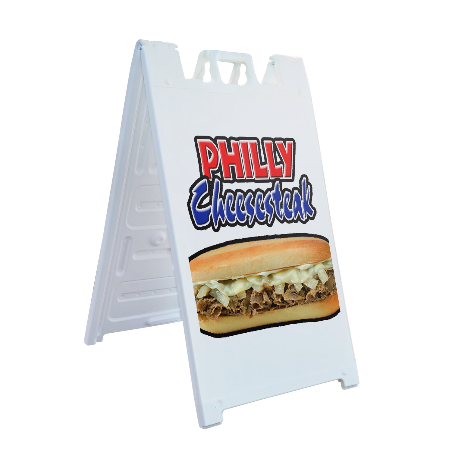 A-frame Sidewalk Philly Cheesesteak 24" x 36" Double Sided A-Frame ...