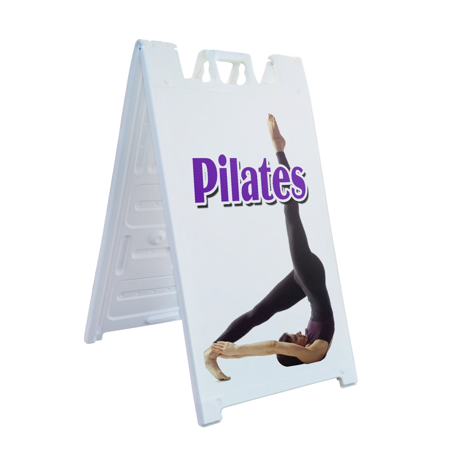 A-frame Sidewalk Pilates 24" x 36" Double Sided A-Frame Sidewalk Sign ...