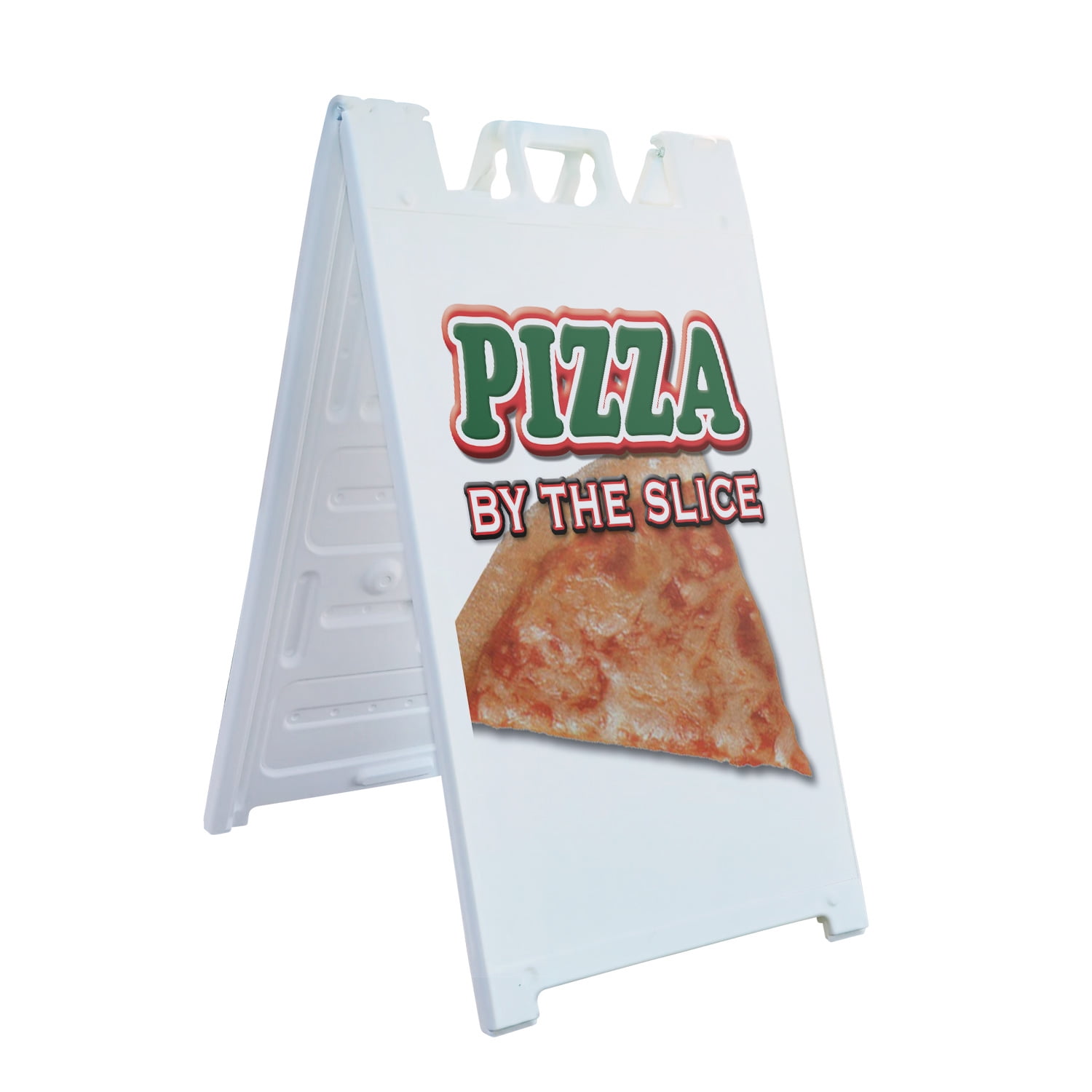 A-frame Sidewalk Pizza By The Slice 24" x 36" Double Sided A-Frame ...
