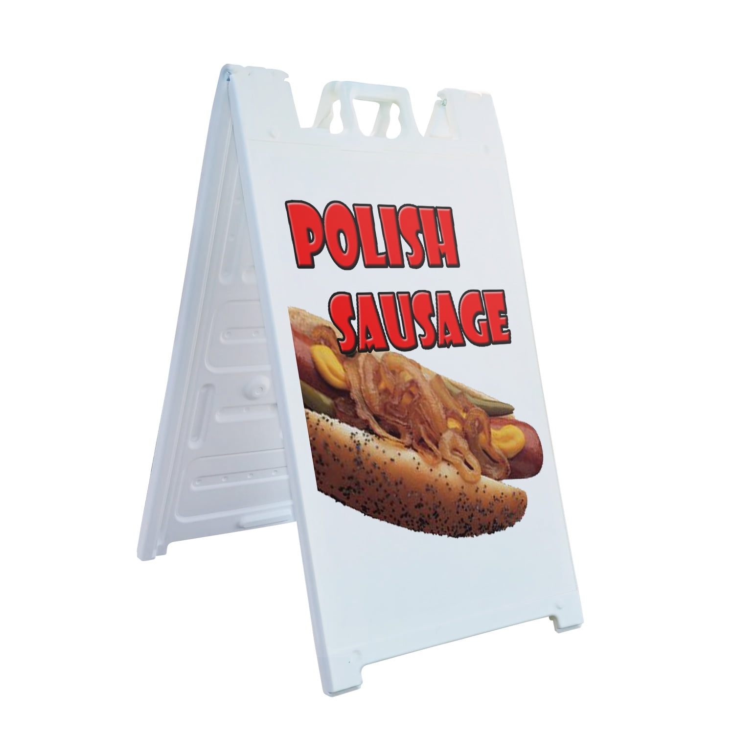 A-frame Sidewalk Polish Sausage 24" x 36" Double Sided A-Frame Sidewalk ...