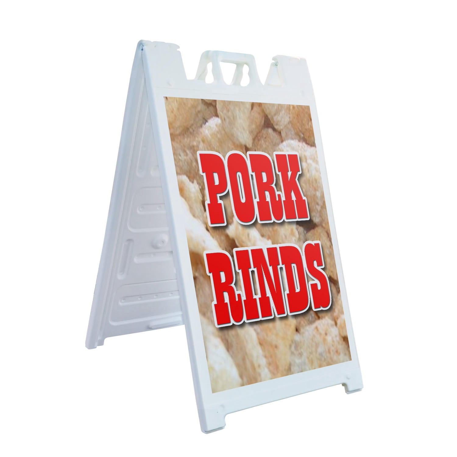 A-frame Sidewalk Pork Rinds 24" x 36" Double Sided A-Frame Sidewalk ...