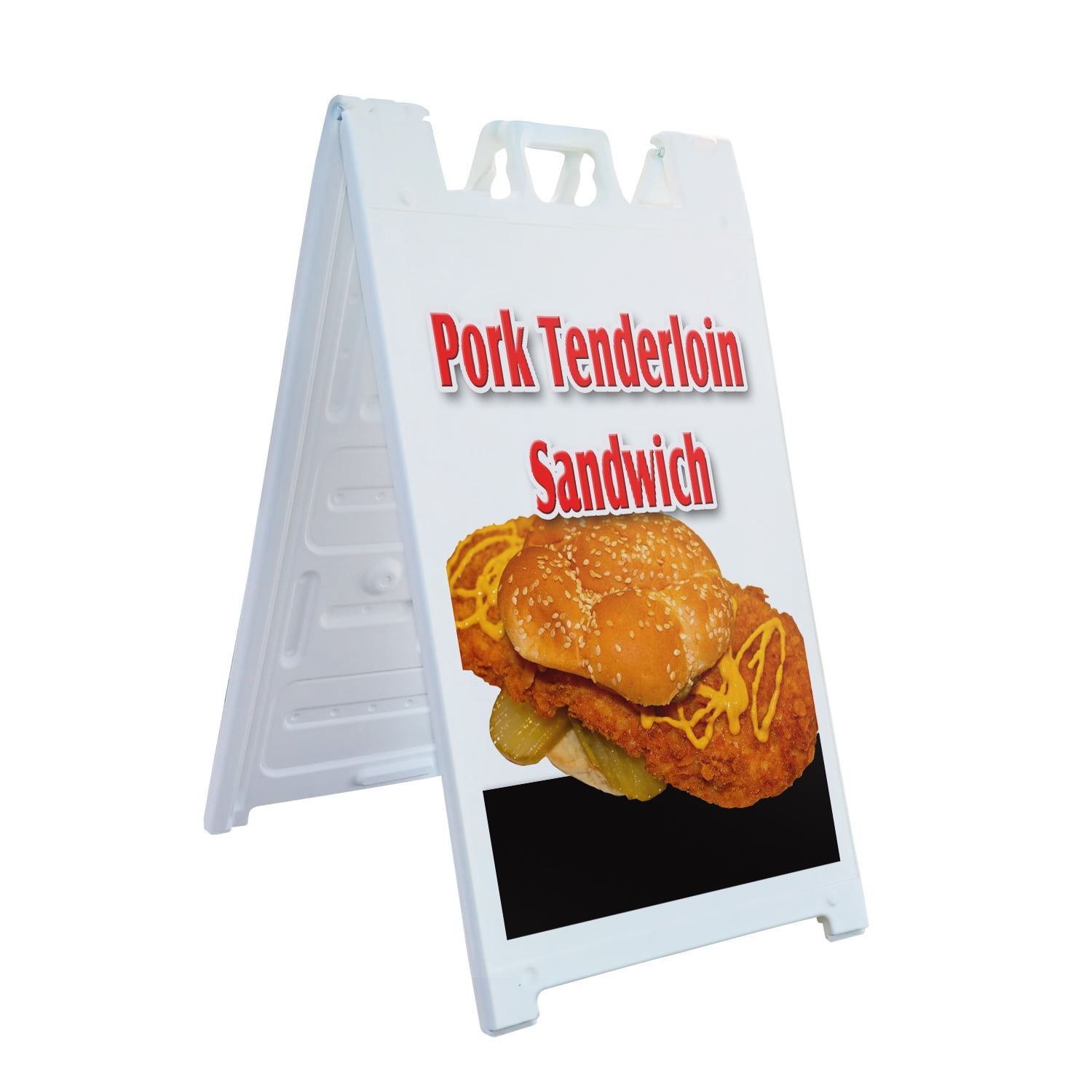 A-frame Sidewalk Pork Tenderloin Sandwich 24" x 36" Double Sided A ...