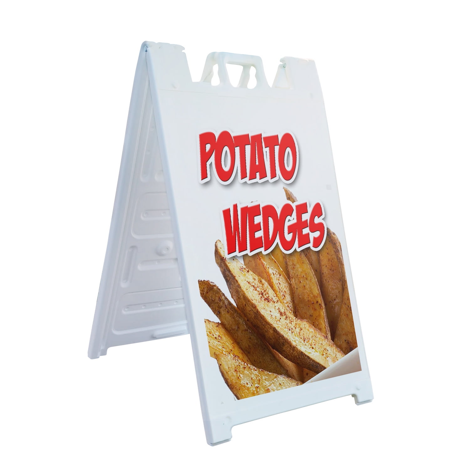 A-frame Sidewalk Potato Wedges 24" x 36" Double Sided A-Frame Sidewalk ...