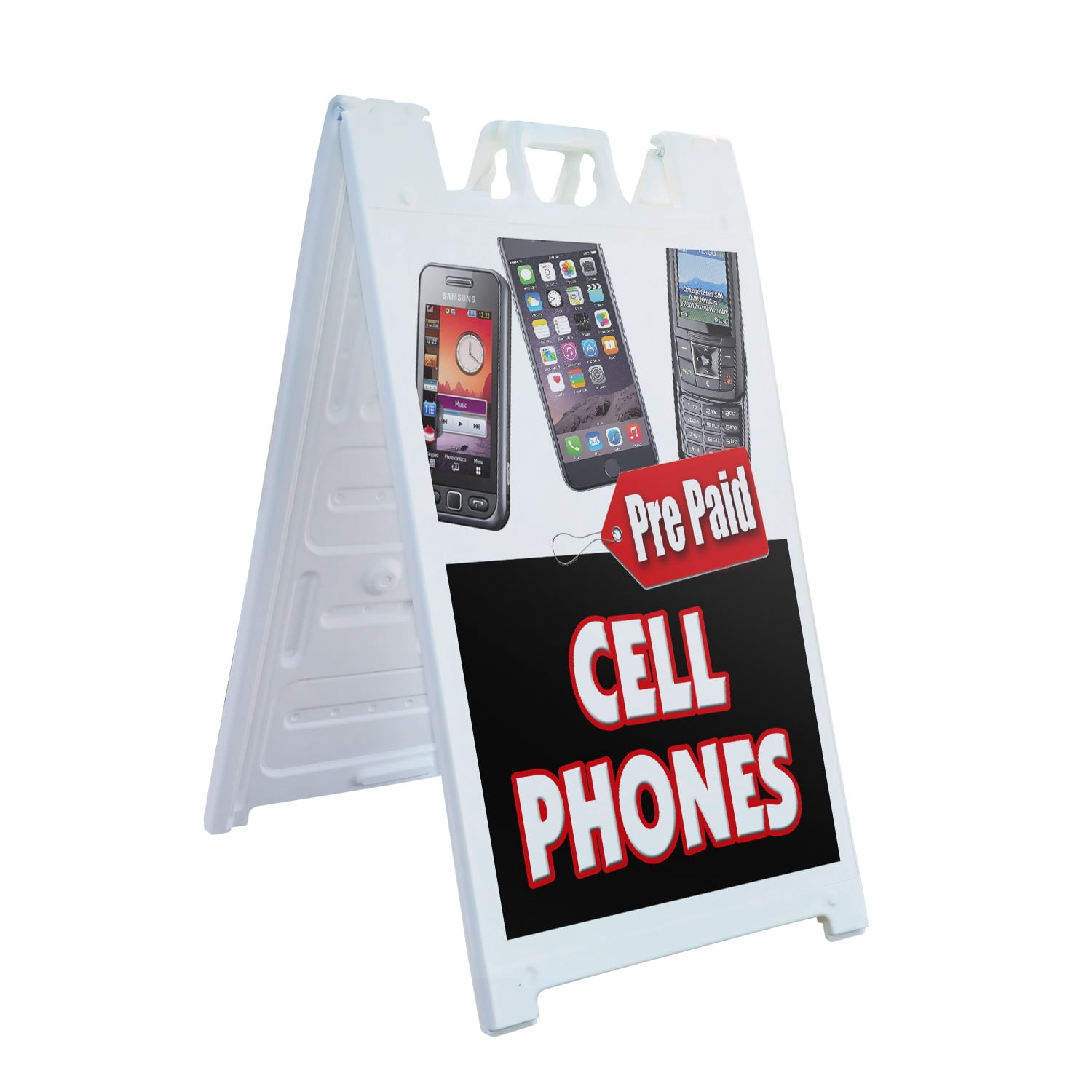 A-frame Sidewalk Prepaid Cell Phones 24" x 36" Double Sided A-Frame ...