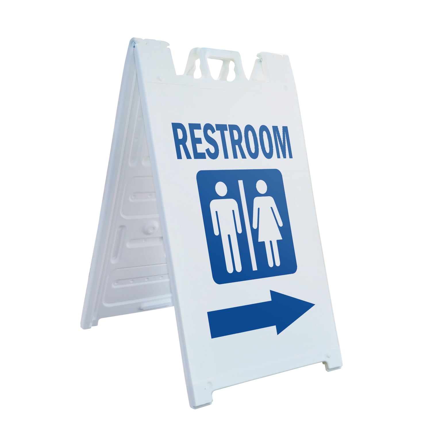 A-frame Sidewalk Restroom With Arrow 24" x 36" Double Sided A-Frame ...