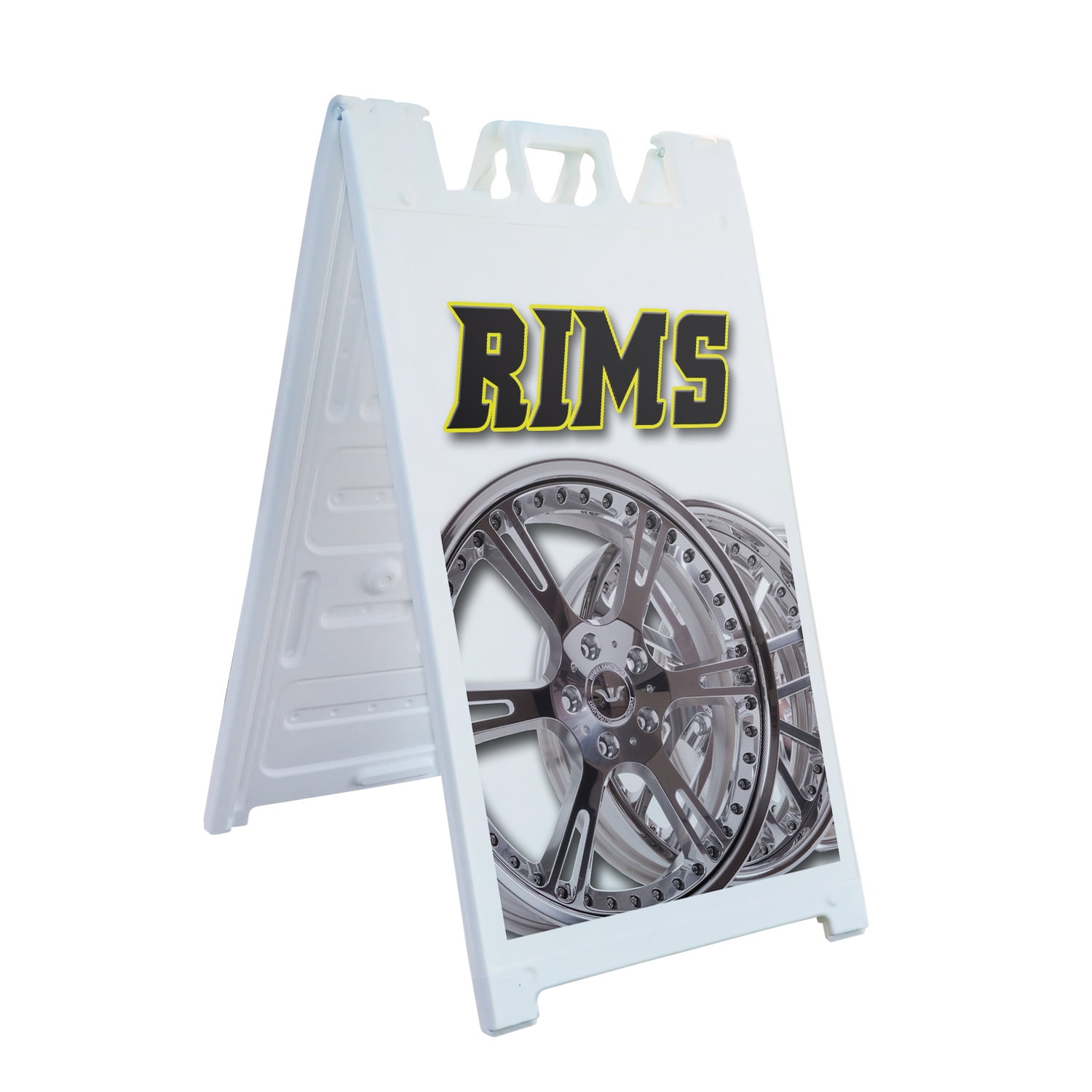 A-frame Sidewalk Rims 24" x 36" Double Sided A-Frame Sidewalk Sign ...