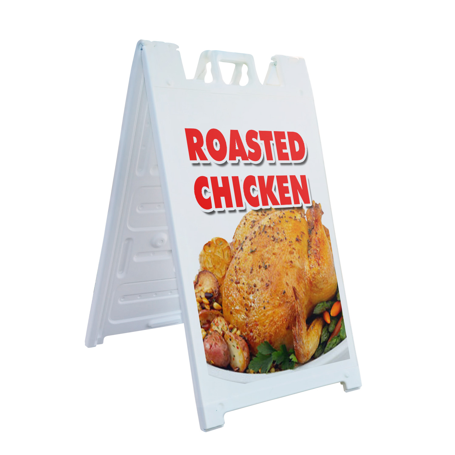 A-frame Sidewalk Roasted Chicken 24" x 36" Double Sided A-Frame ...