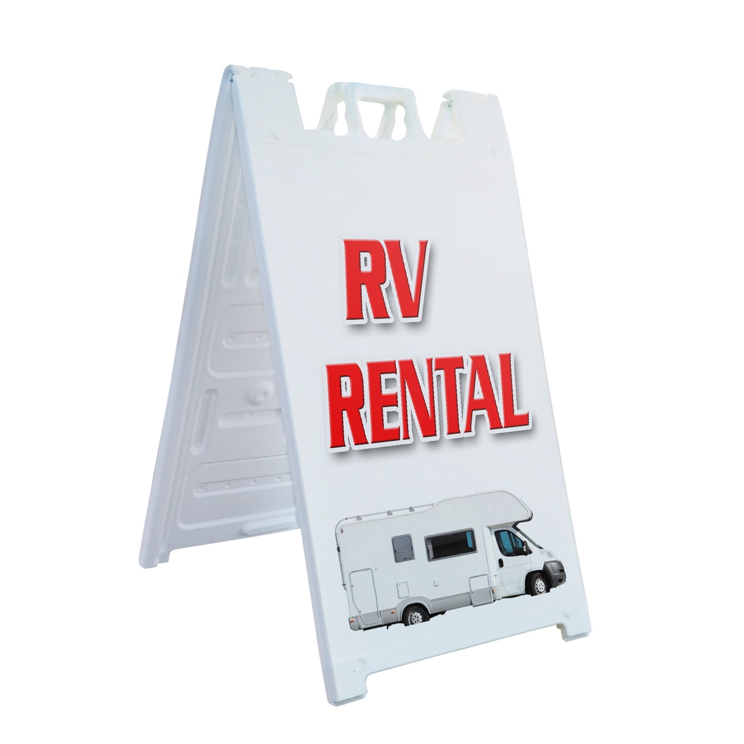 A-frame Sidewalk Rv Rental 24" x 36" Double Sided A-Frame Sidewalk Sign ...