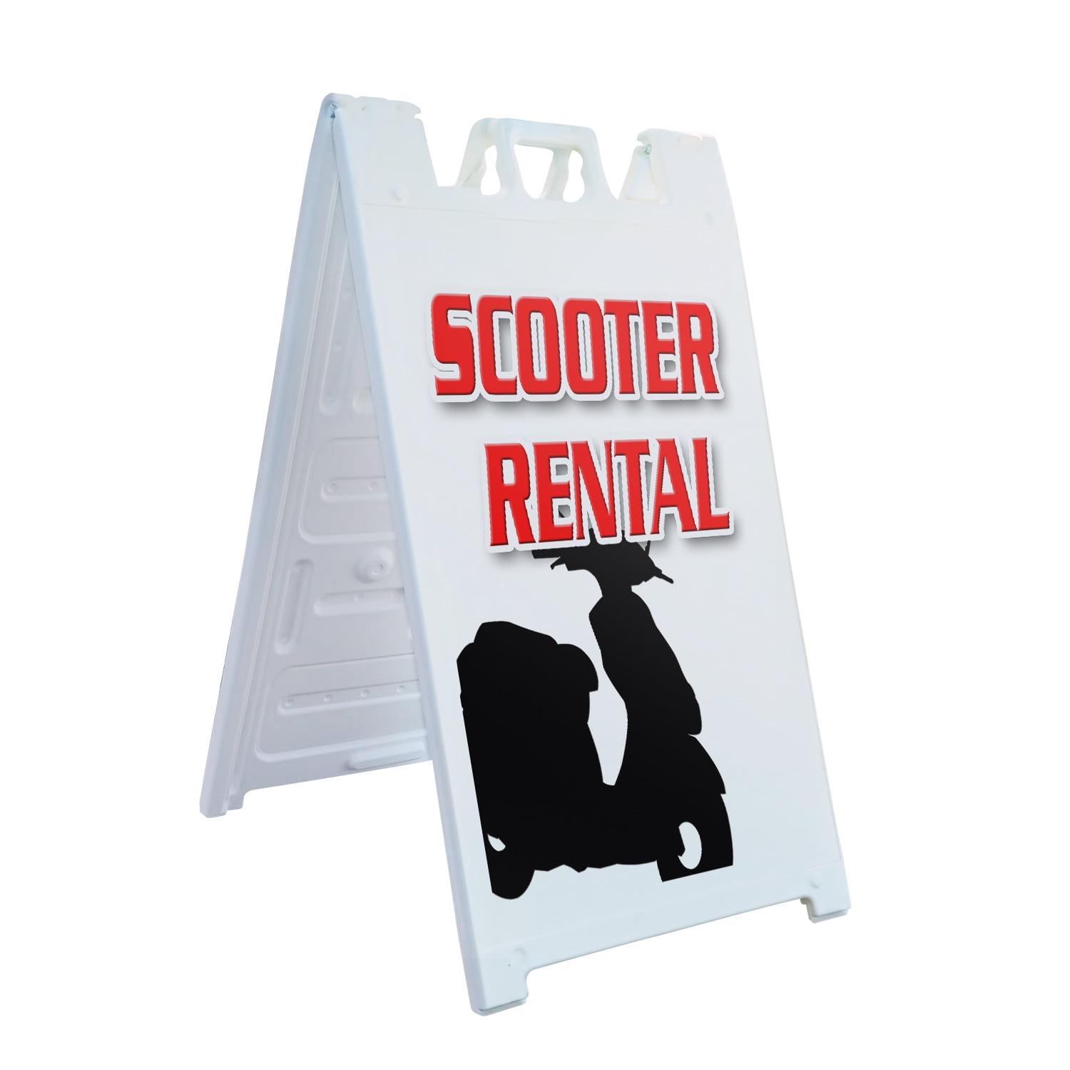 A-frame Sidewalk Scooter Rental 24" x 36" Double Sided A-Frame Sidewalk ...