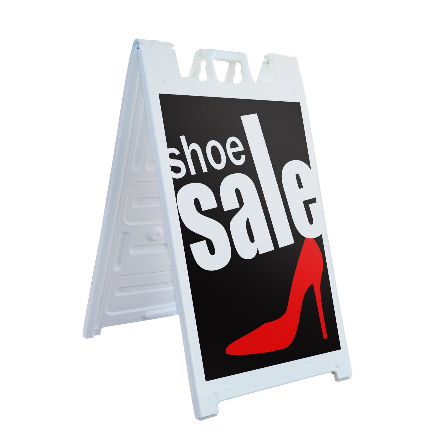A-frame Sidewalk Shoe Sale 24" x 36" Double Sided A-Frame Sidewalk Sign ...