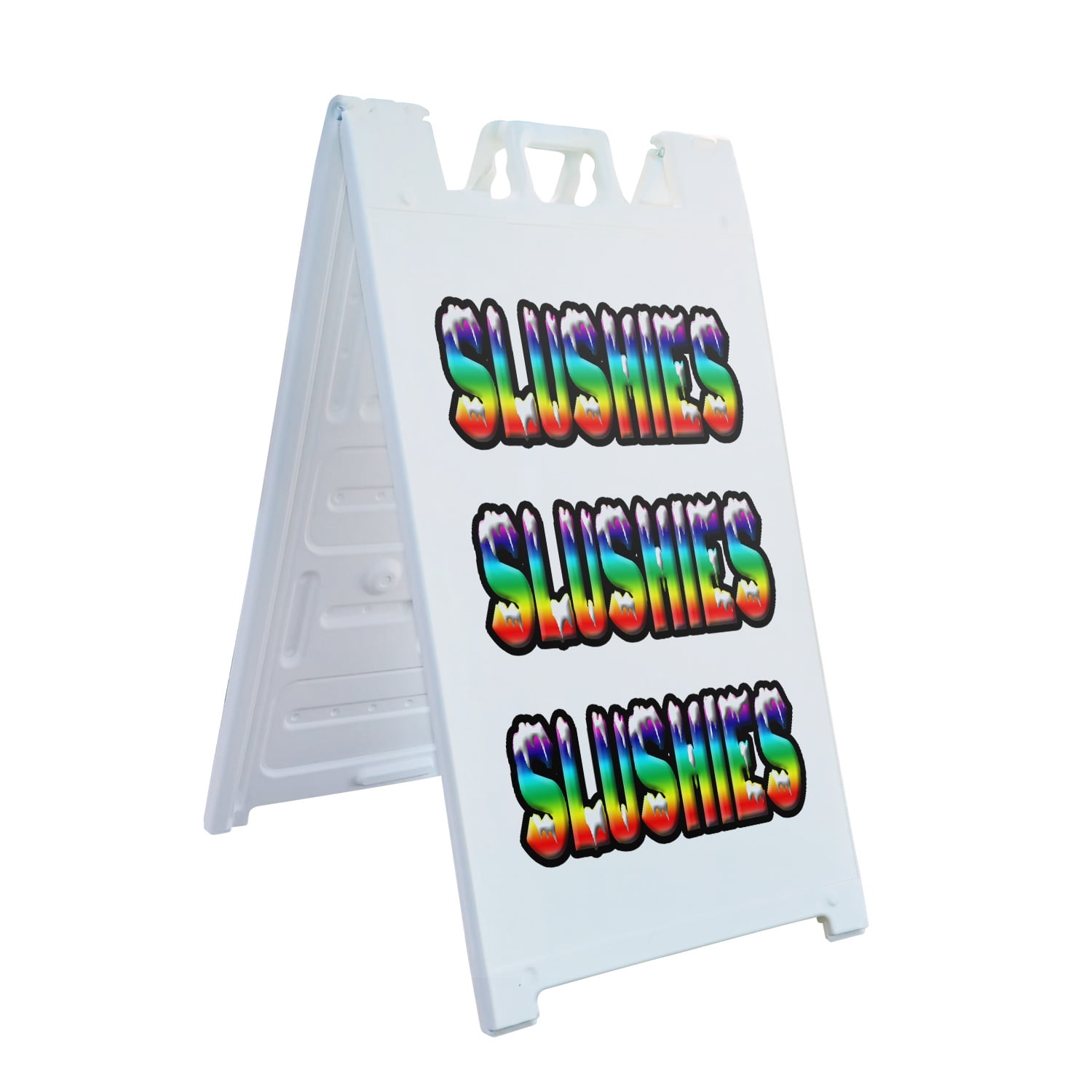 A-frame Sidewalk Slushies 24" x 36" Double Sided A-Frame Sidewalk Sign ...