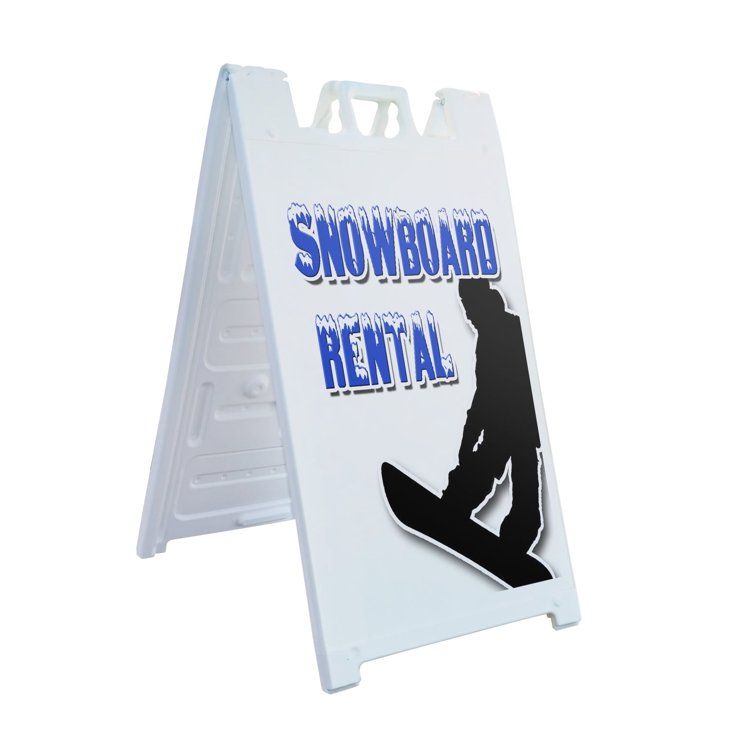 A-frame Sidewalk Snowboard Rental 24" x 36" Double Sided A-Frame ...