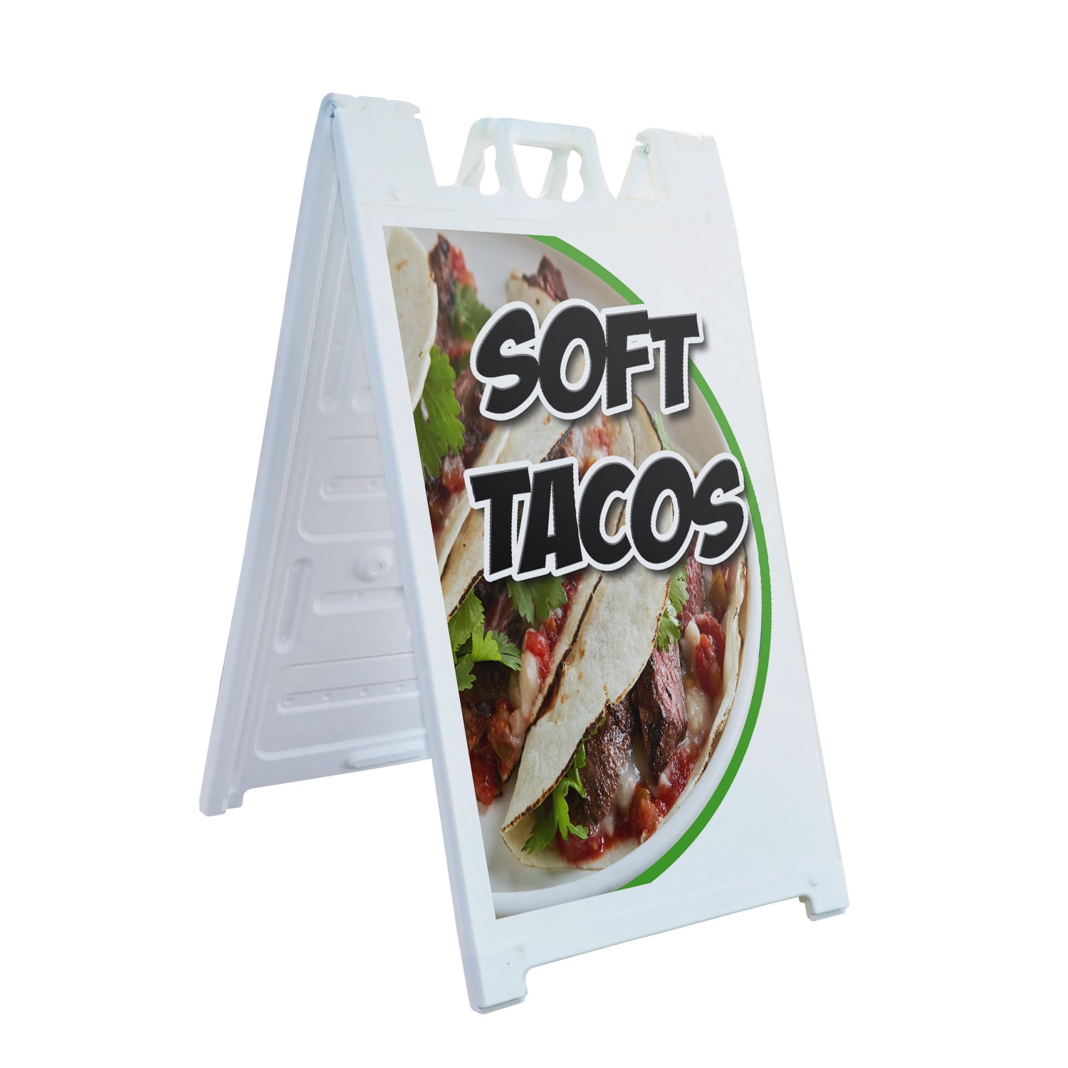 A-frame Sidewalk Soft Tacos 24" x 36" Double Sided A-Frame Sidewalk ...