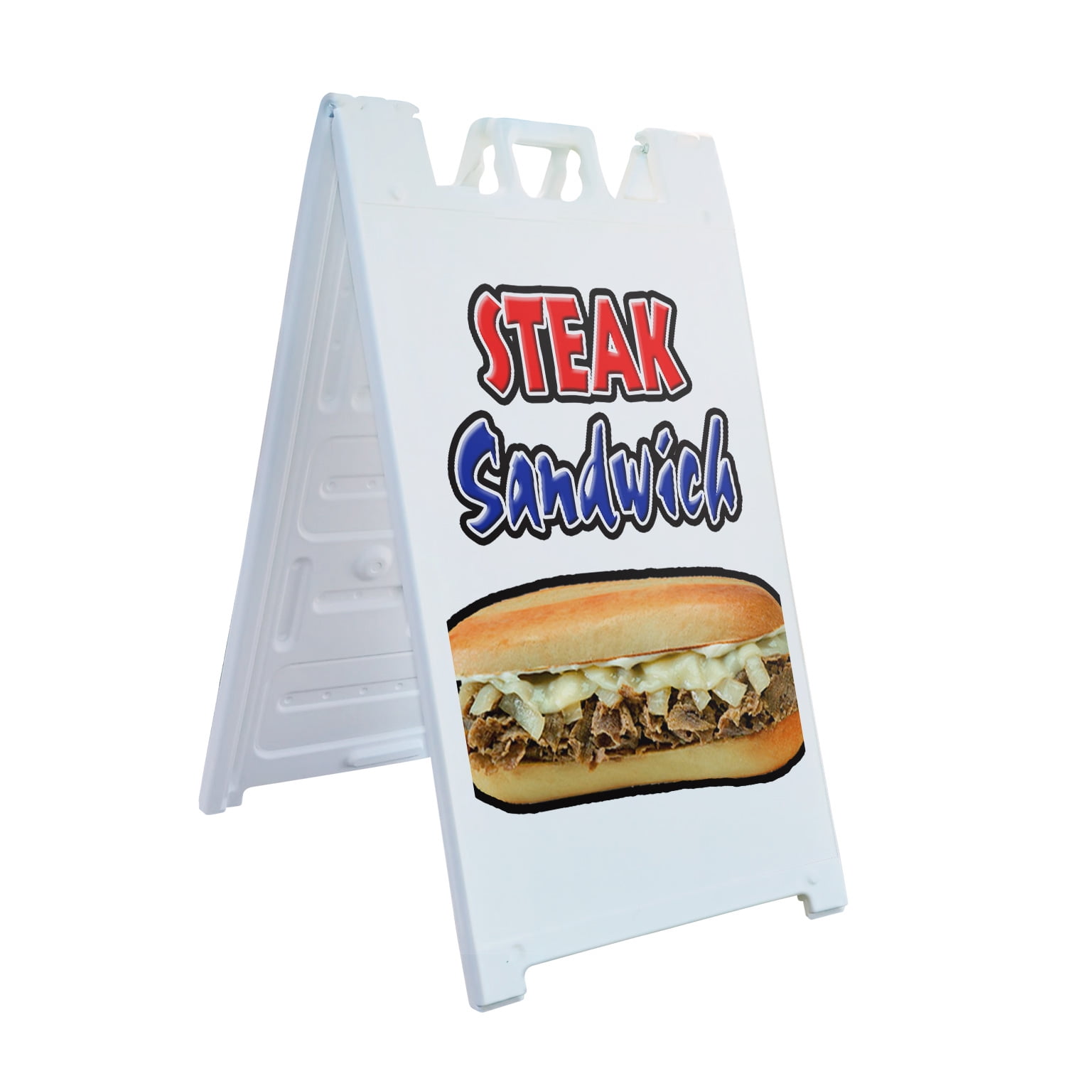 A-frame Sidewalk Steak Sandwich 24" x 36" Double Sided A-Frame Sidewalk ...