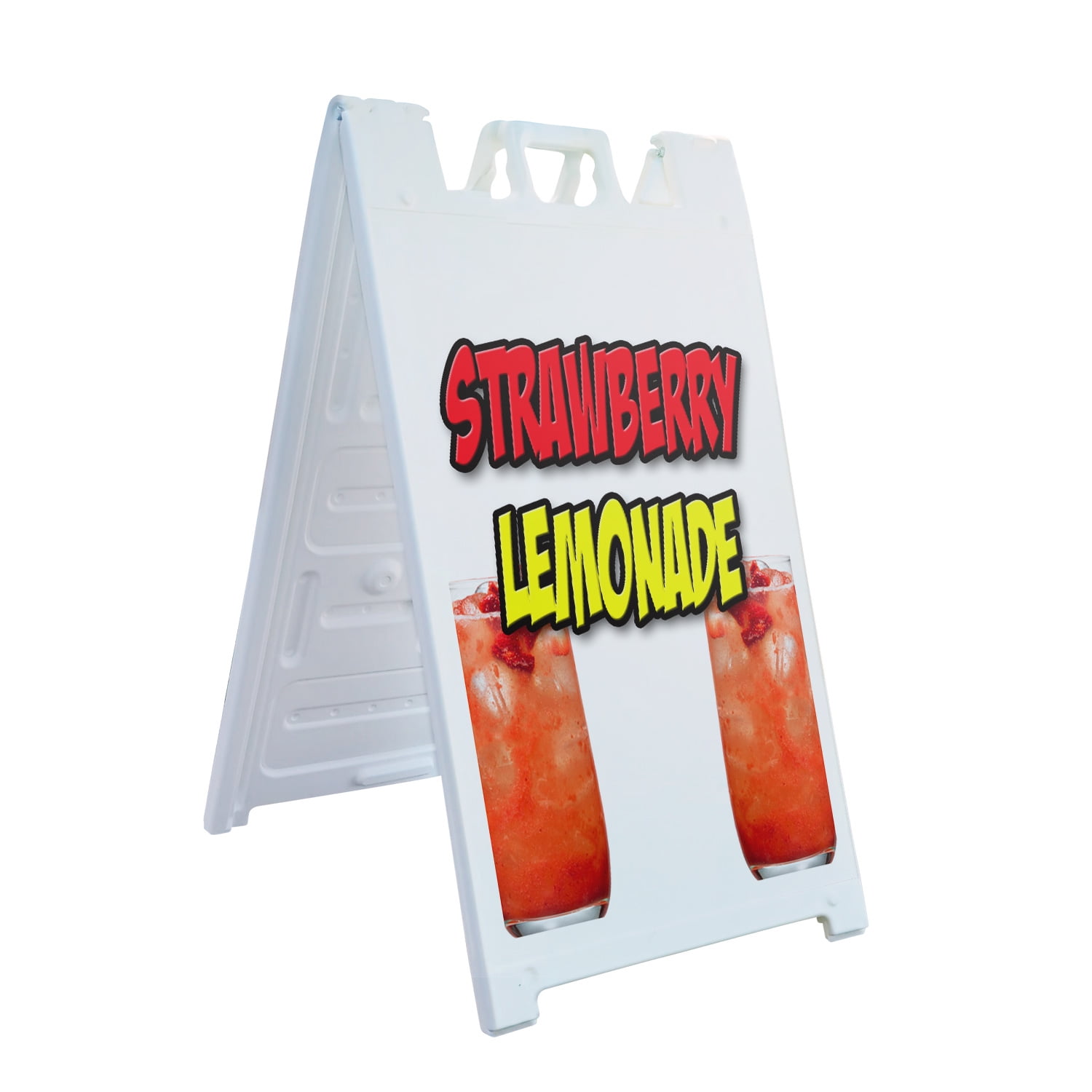 A-frame Sidewalk Strawberry Lemonade 24" x 36" Double Sided A-Frame ...