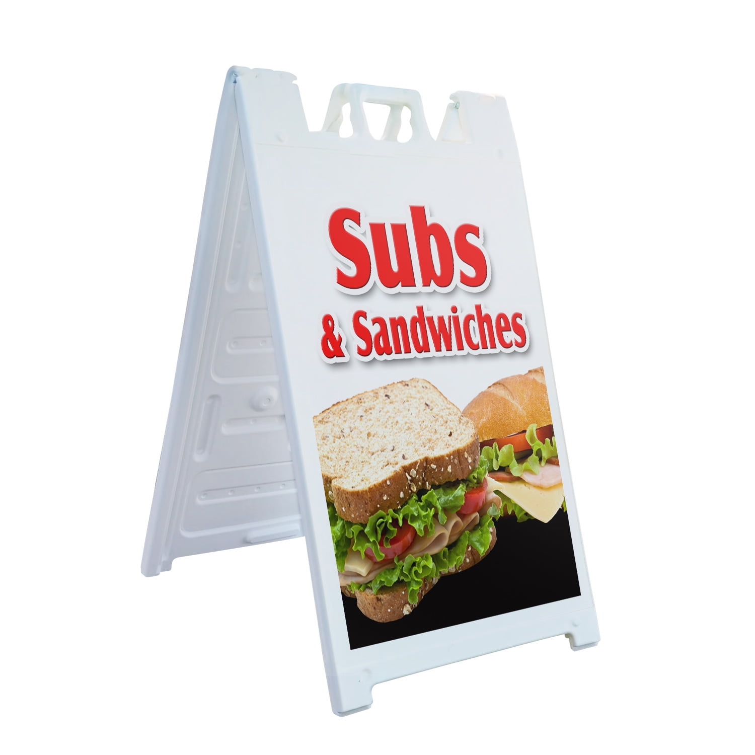 A-frame Sidewalk Subs & Sandwiches 24" x 36" Double Sided A-Frame ...