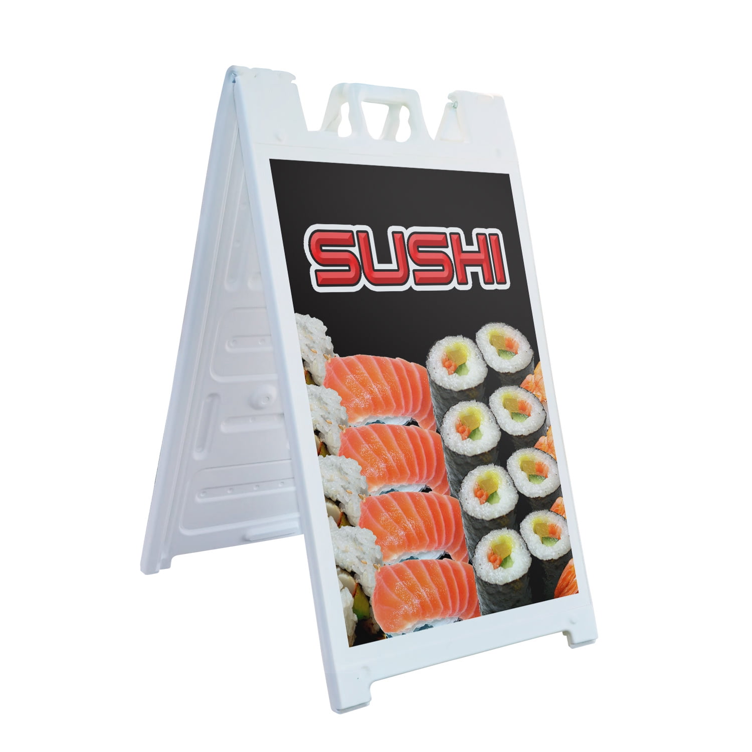 A-frame Sidewalk Sushi 24" x 36" Double Sided A-Frame Sidewalk Sign ...
