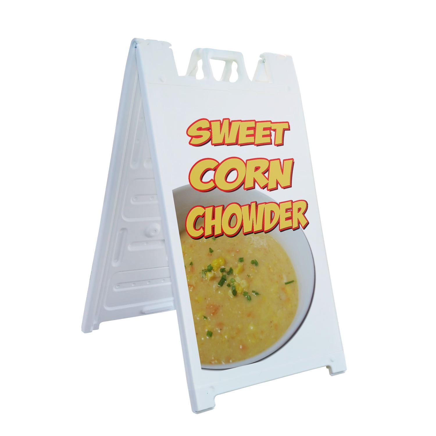 A-frame Sidewalk Sweet Corn Chowder 24" x 36" Double Sided A-Frame ...