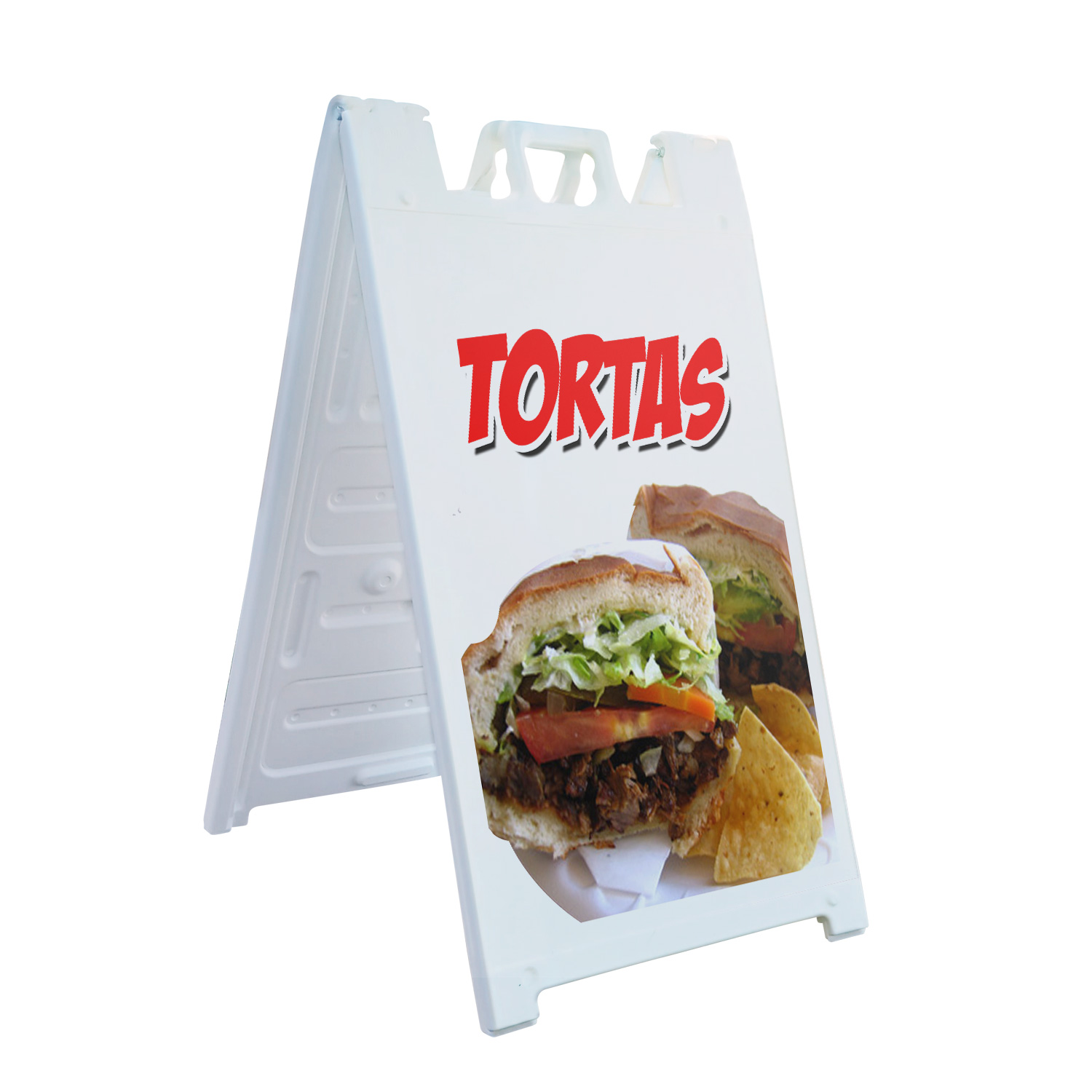 A-frame Sidewalk Tortas 24" x 36" Double Sided A-Frame Sidewalk Sign ...