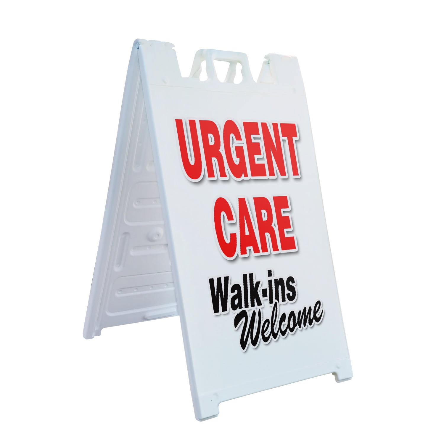 A-frame Sidewalk Urgent Care Walk-ins Welcome 24" x 36" Double Sided A ...