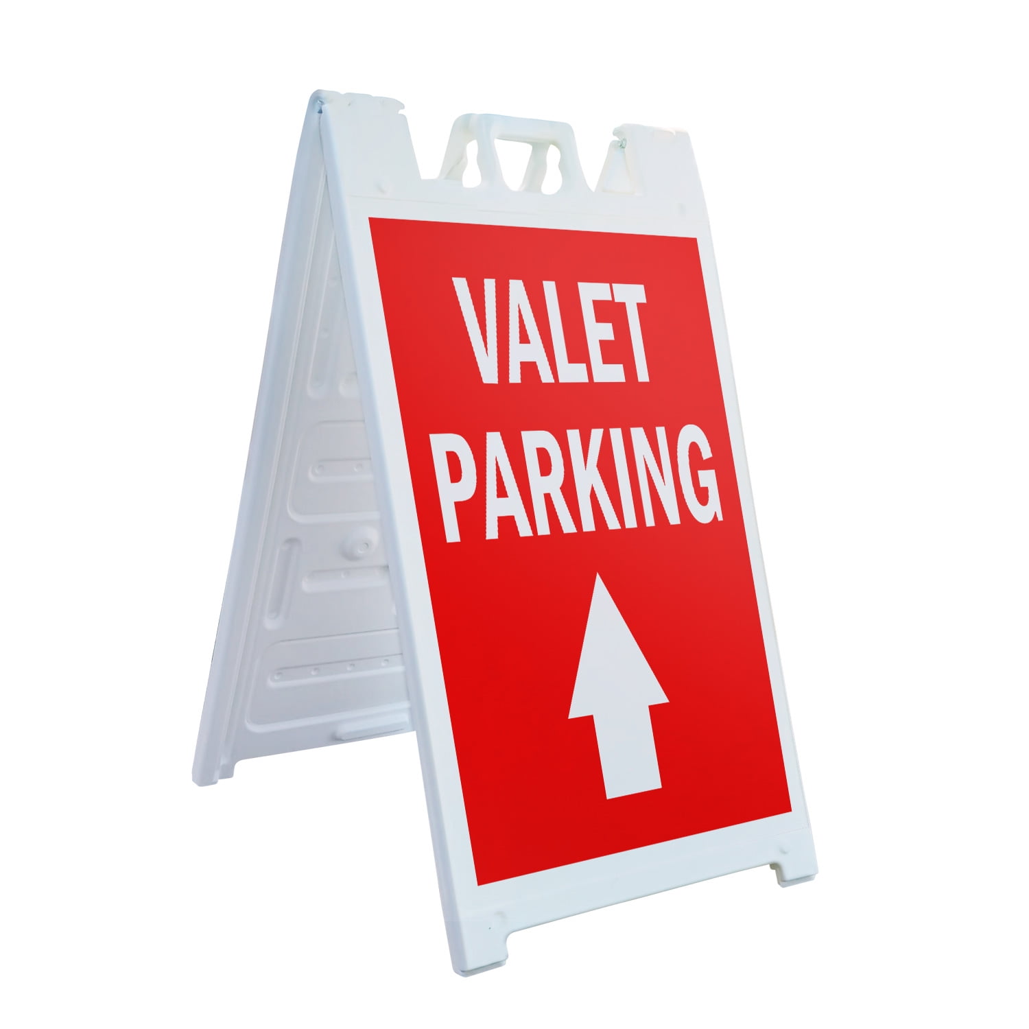 A-frame Sidewalk Valet Parking With Up Arrow 24" x 36" Double Sided A ...