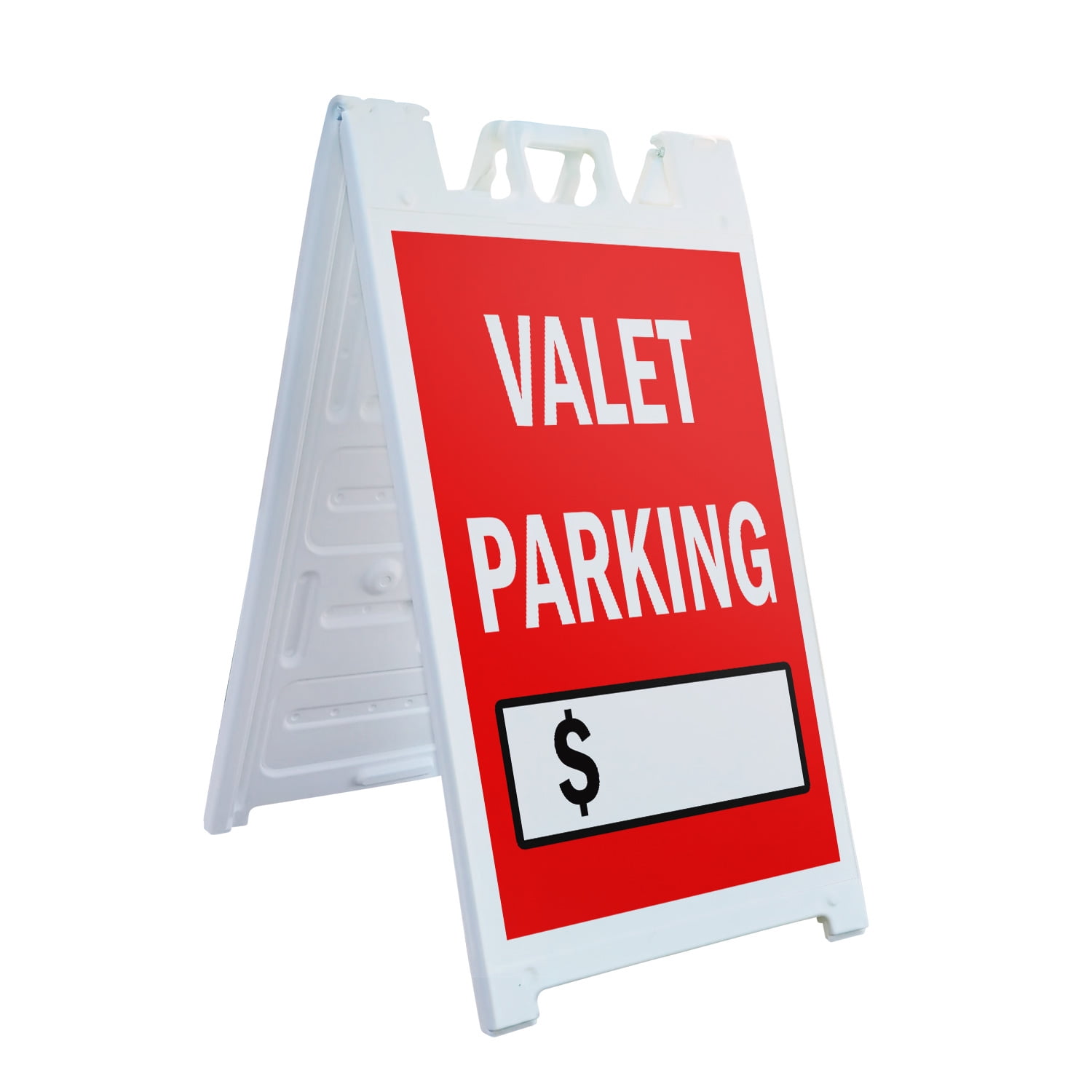A-frame Sidewalk Valet Parking With Price 24" x 36" Double Sided A ...