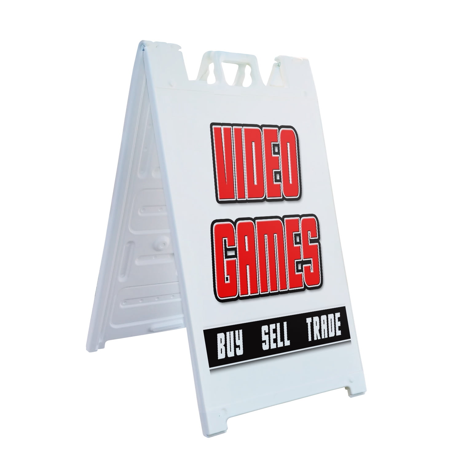 A-frame Sidewalk Video Games 24" x 36" Double Sided A-Frame Sidewalk ...