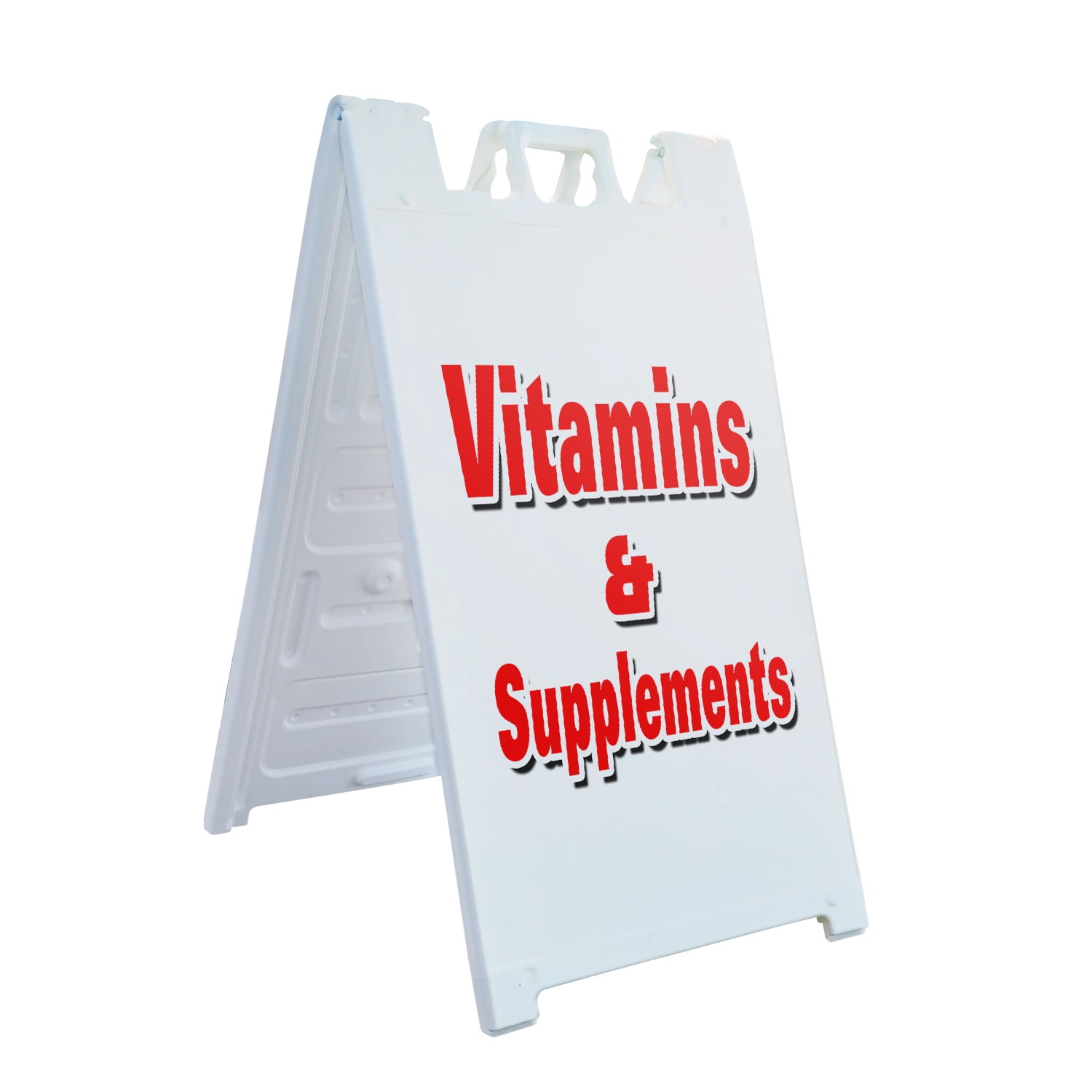 A-frame Sidewalk Vitamins & Supplements 24" x 36" Double Sided A-Frame ...