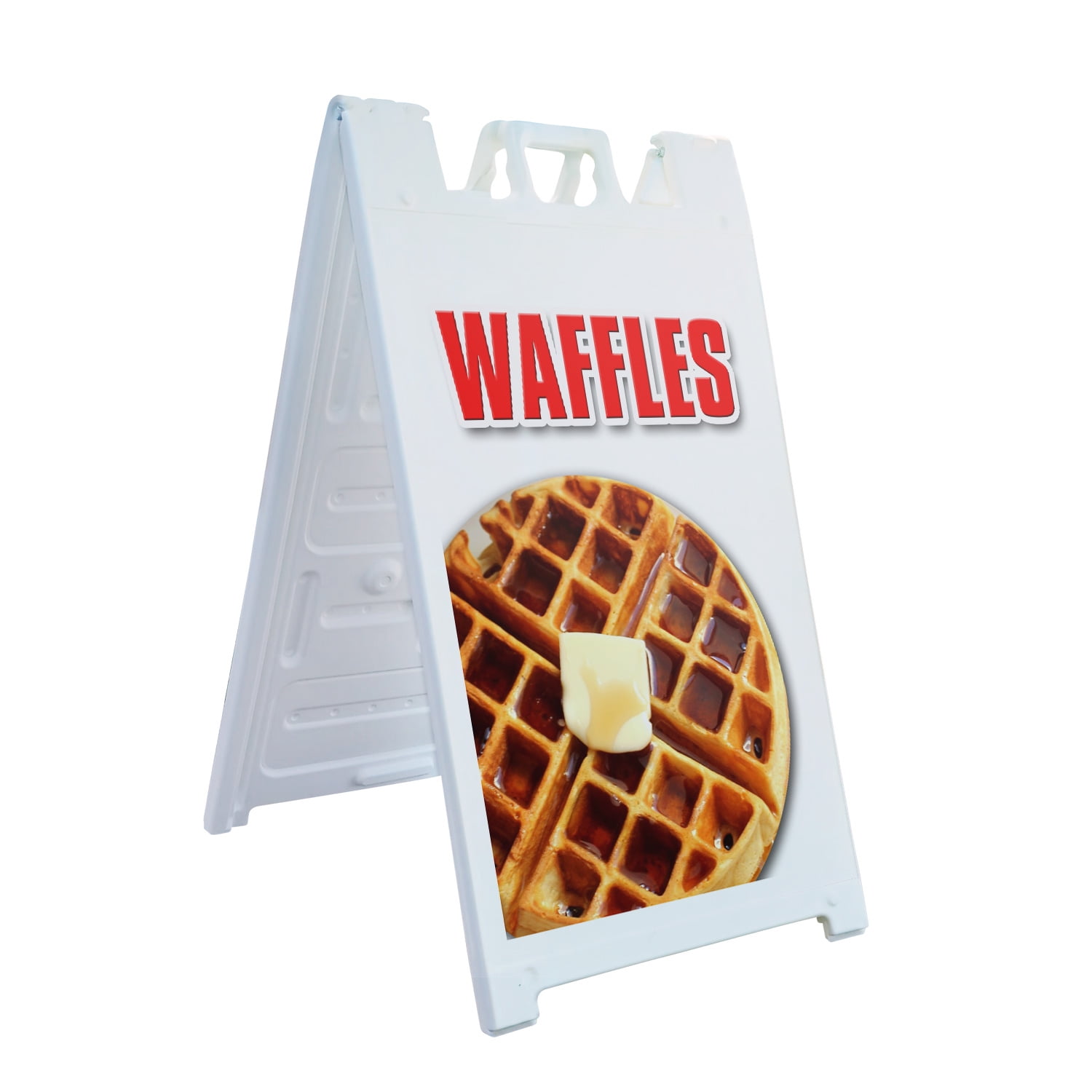 A-frame Sidewalk Waffles 24" x 36" Double Sided A-Frame Sidewalk Sign ...