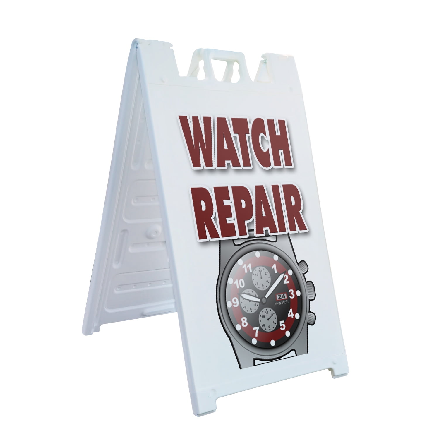 A-frame Sidewalk Watch Repair 24" x 36" Double Sided A-Frame Sidewalk ...