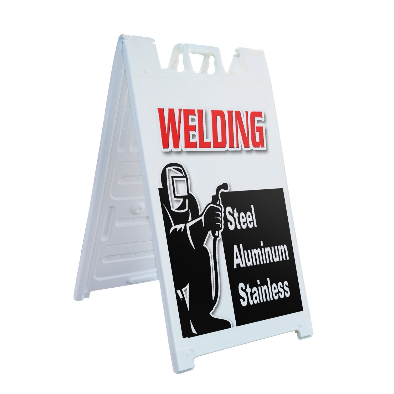 A-frame Sidewalk Welding Steel Aluminum Stainless 24" x 36" Double ...