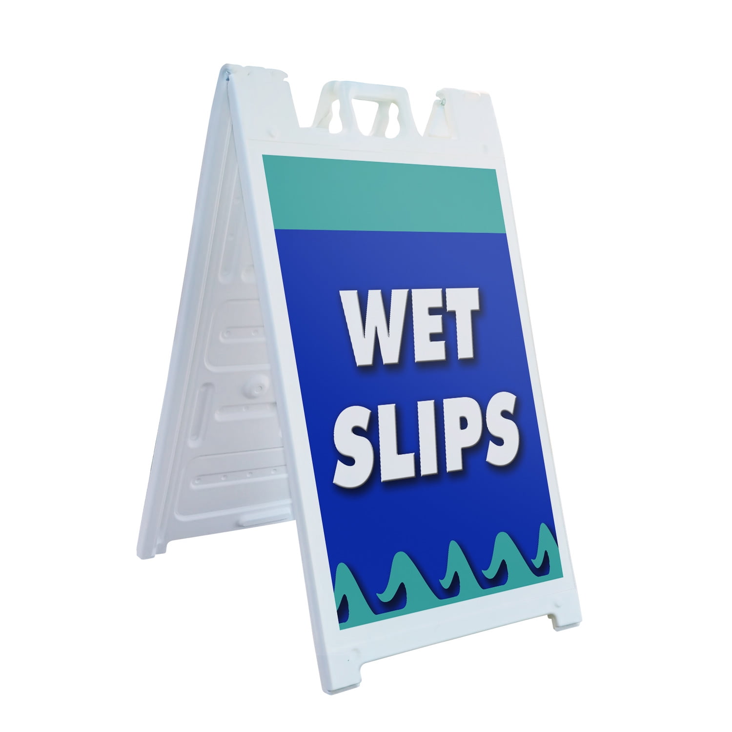 A-frame Sidewalk Wet Slips 24" x 36" Double Sided A-Frame Sidewalk Sign ...