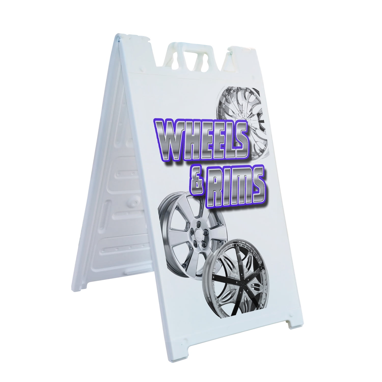 A-frame Sidewalk Wheels & Rims 24" x 36" Double Sided A-Frame Sidewalk ...