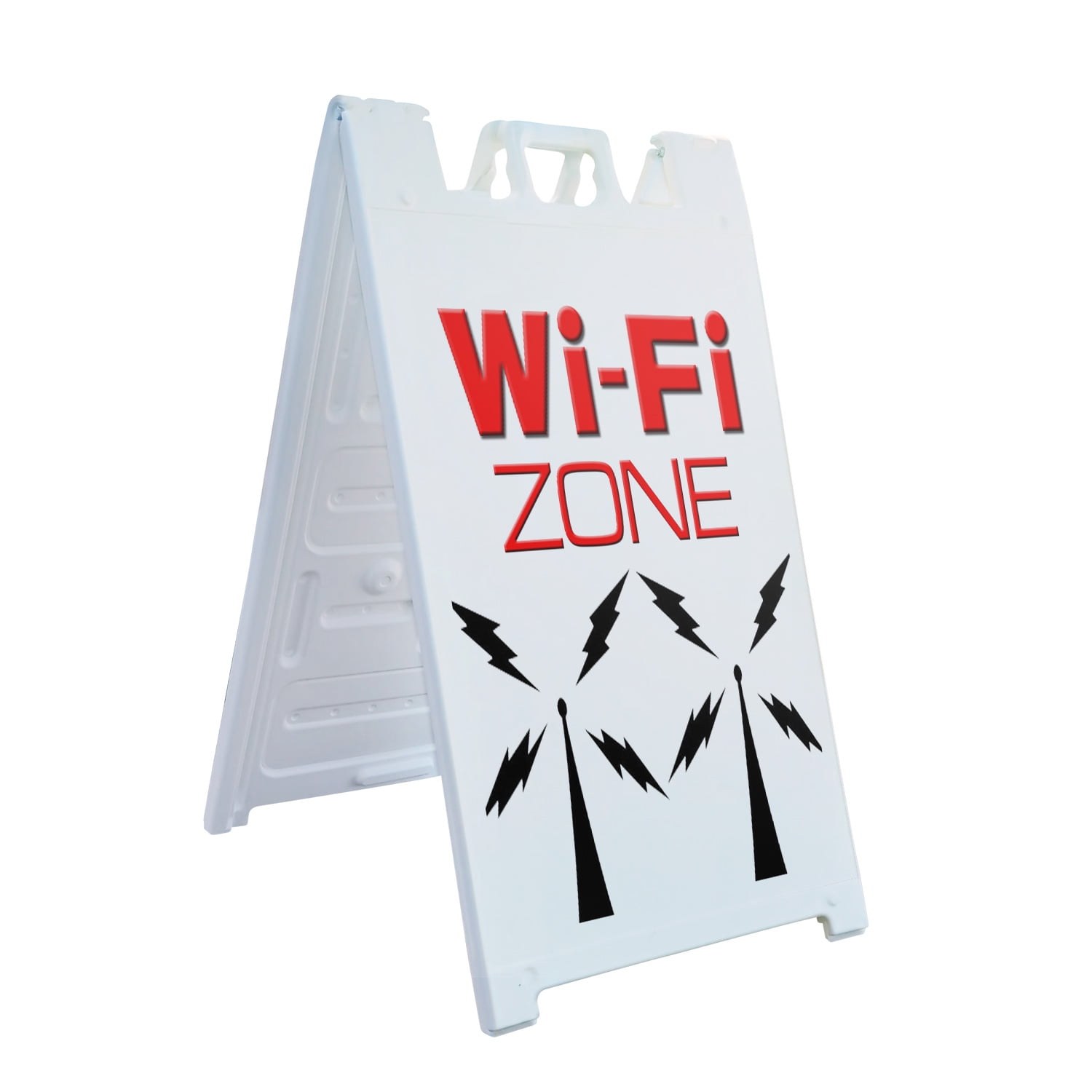 A-frame Sidewalk Wi-fi Zone 24" x 36" Double Sided A-Frame Sidewalk ...