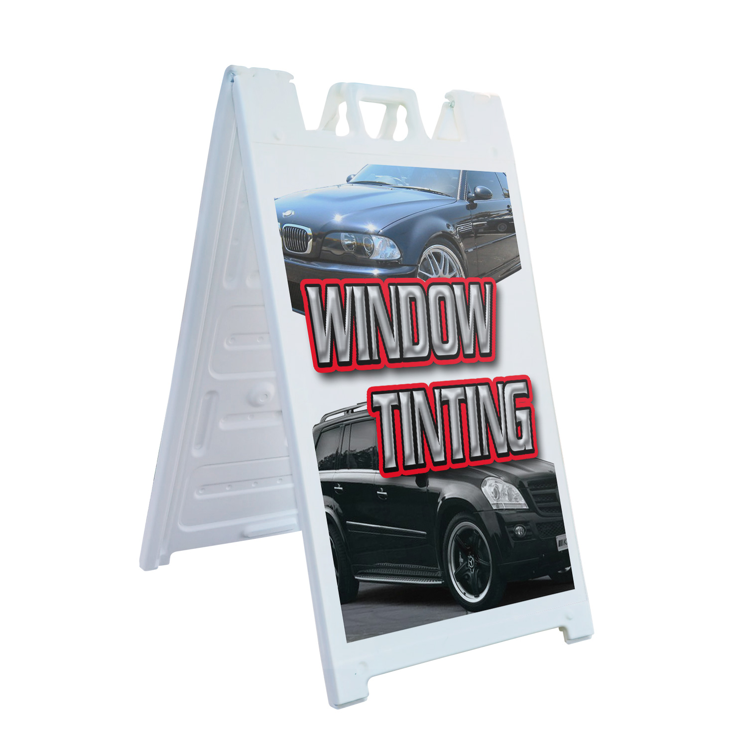 A-frame Sidewalk Window Tinting 24" x 36" Double Sided A-Frame Sidewalk ...