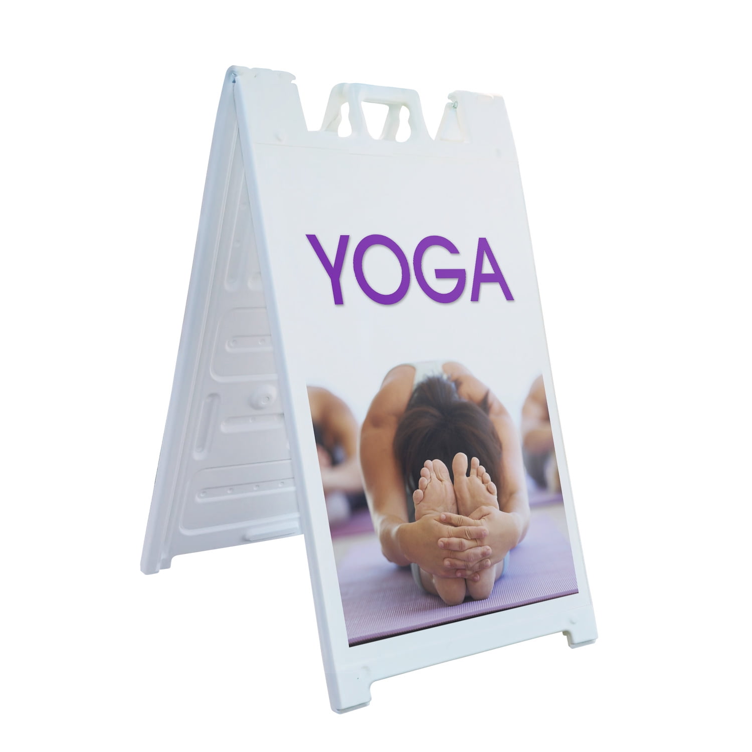 A-frame Sidewalk Yoga 1 24" x 36" Double Sided A-Frame Sidewalk Sign ...