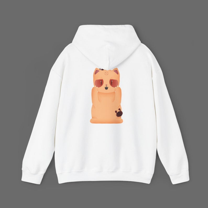 A gift for you, Cancer Cat Zodiac Hoodie | Digital Art Astrology Gift ...