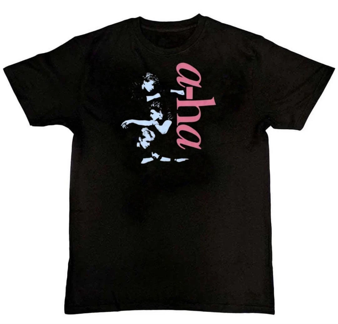 A-ha Vertical Logo Graphic Print Unisex Mens T-Shirt S M L XL 2 3 4 XL ...