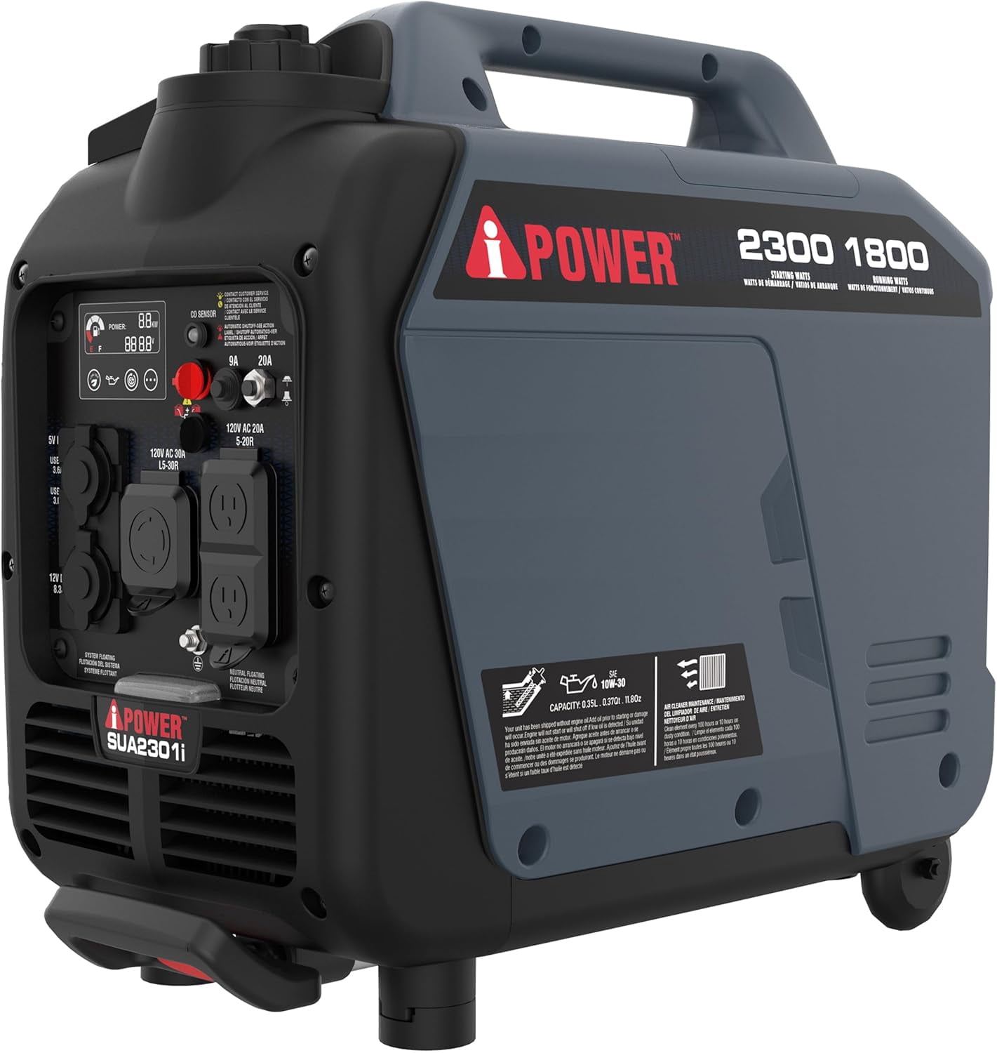 A-iPower Portable Inverter Generator, 2300W RV Ready, EPA & CARB ...